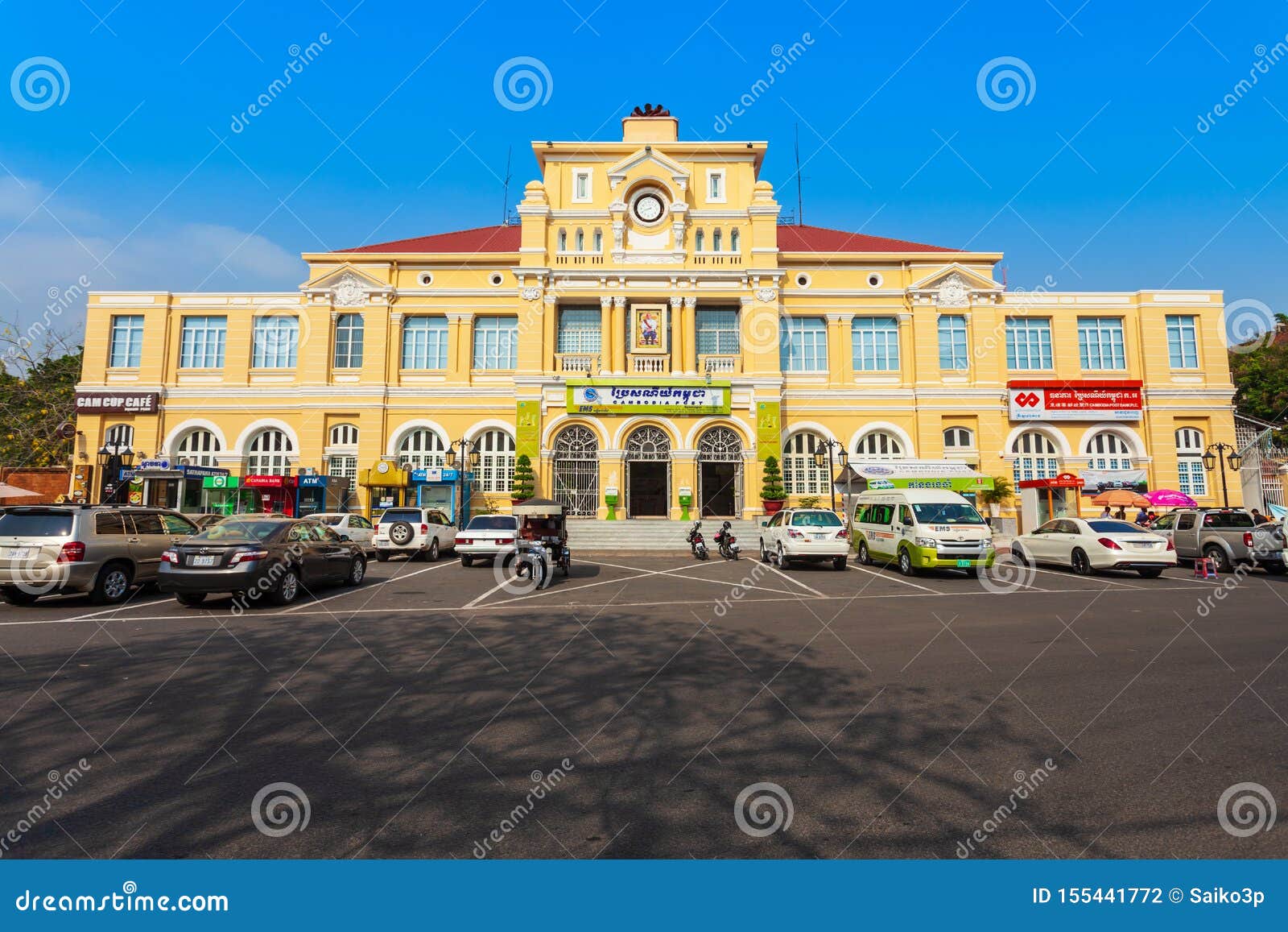 Cambodia Post Office, Phnom Penh Editorial Photography - Image of ...