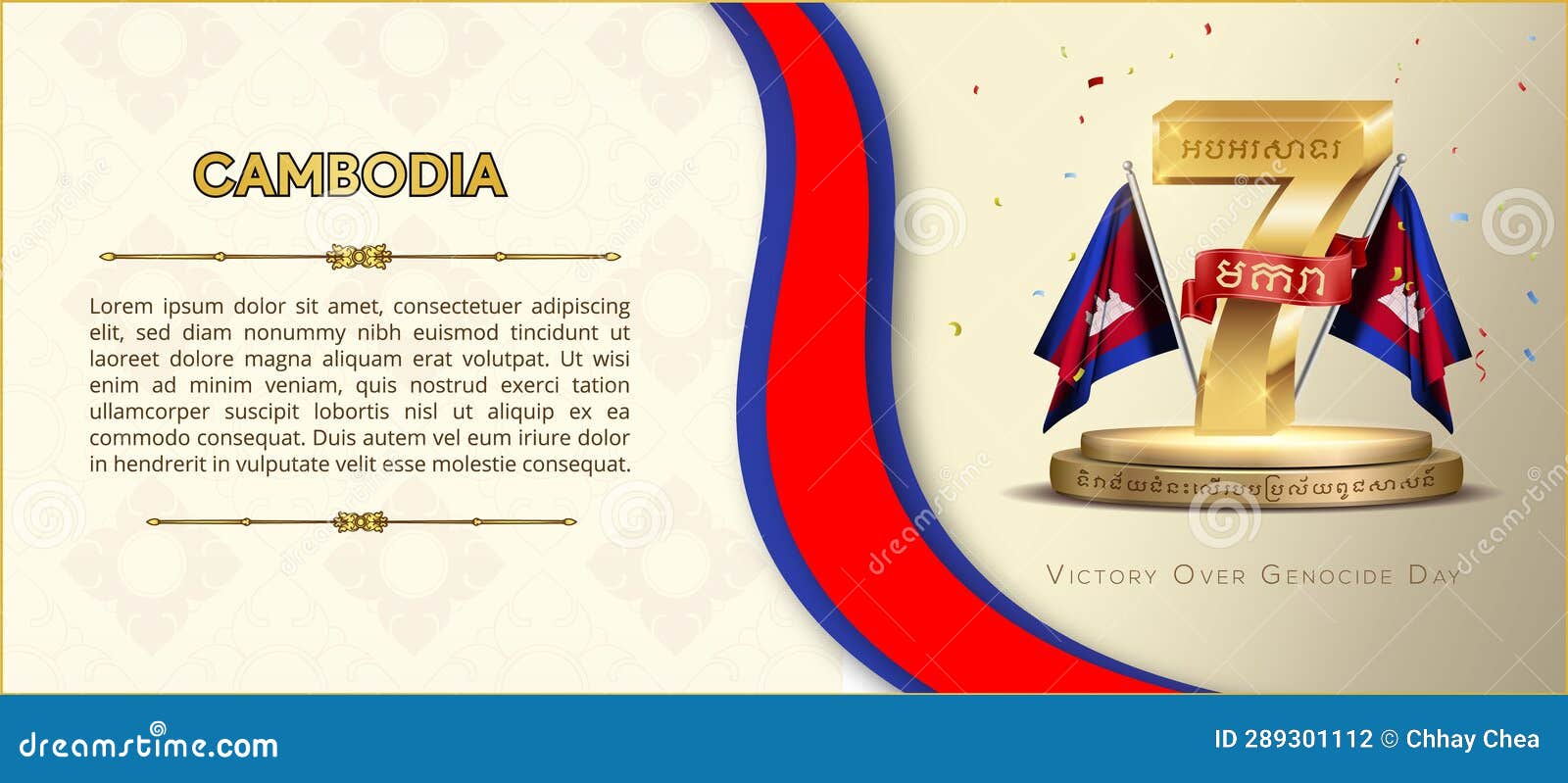 Cambodia Victory Over Genocide Day Stock Vector - Illustration of ...