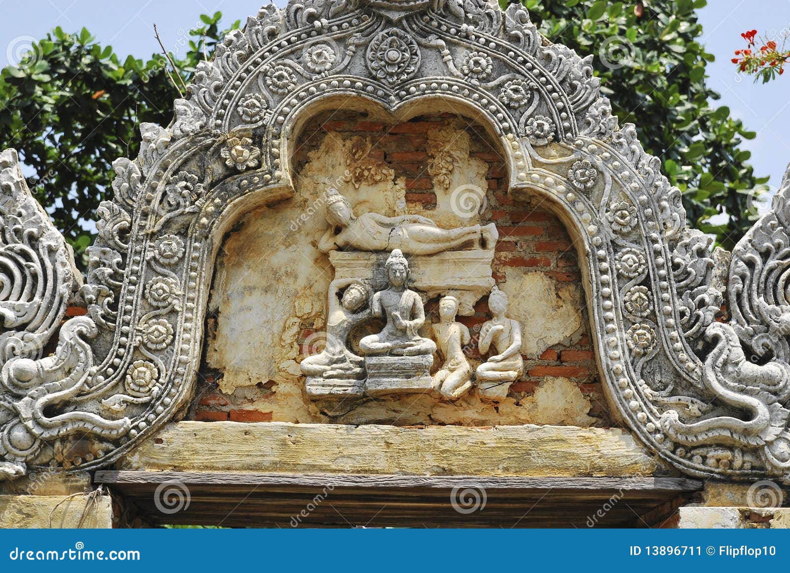 Cambodian Buddha Arch stock image. Image of divine, architecture - 13896711