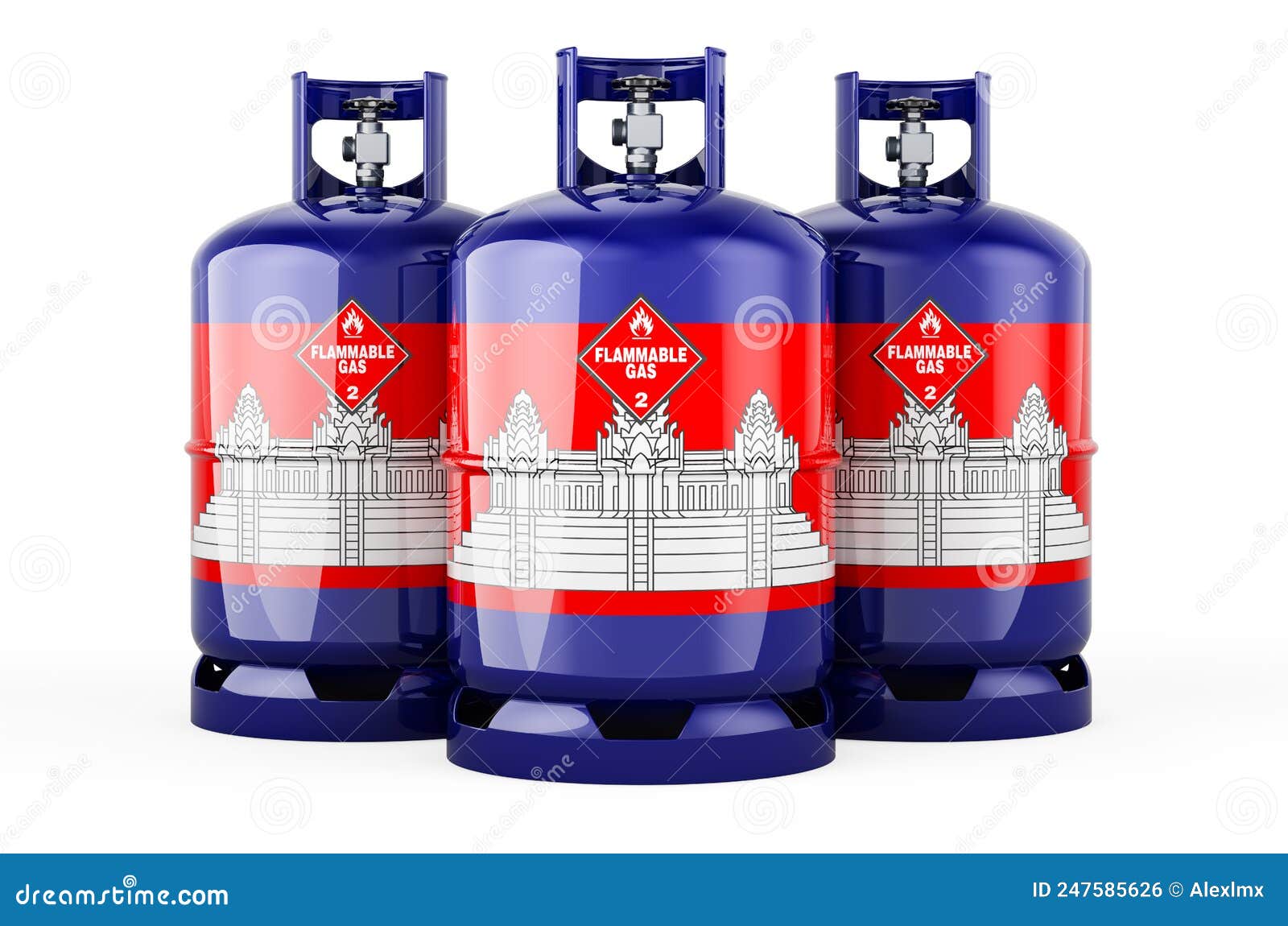 Propane Cylinders With Compressed Gas Royalty-Free Stock Photo ...