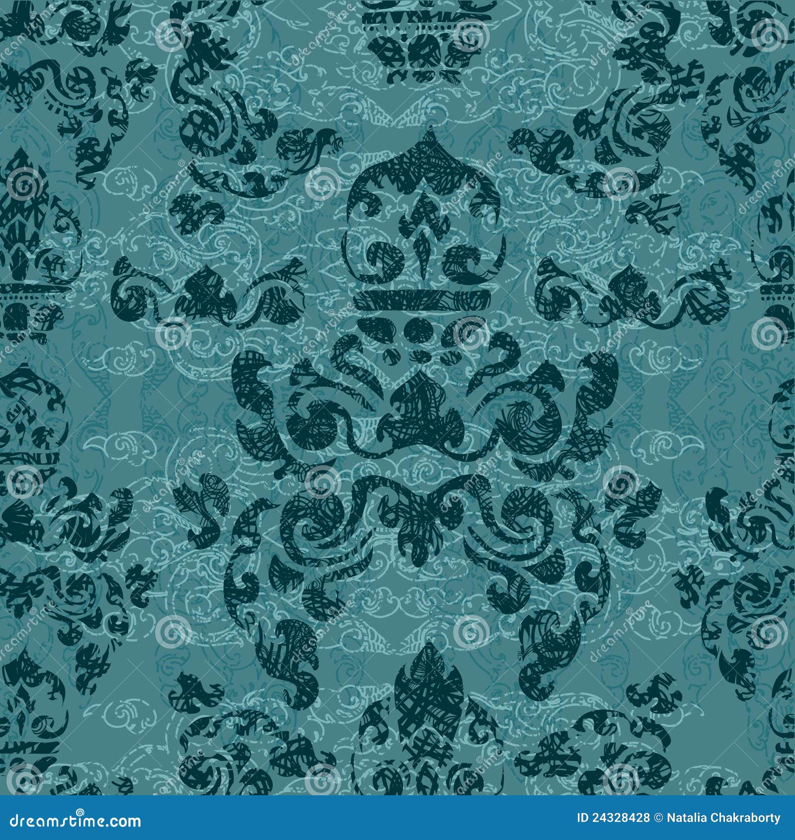 Cambodian floral pattern stock vector. Illustration of cambodia - 24328428