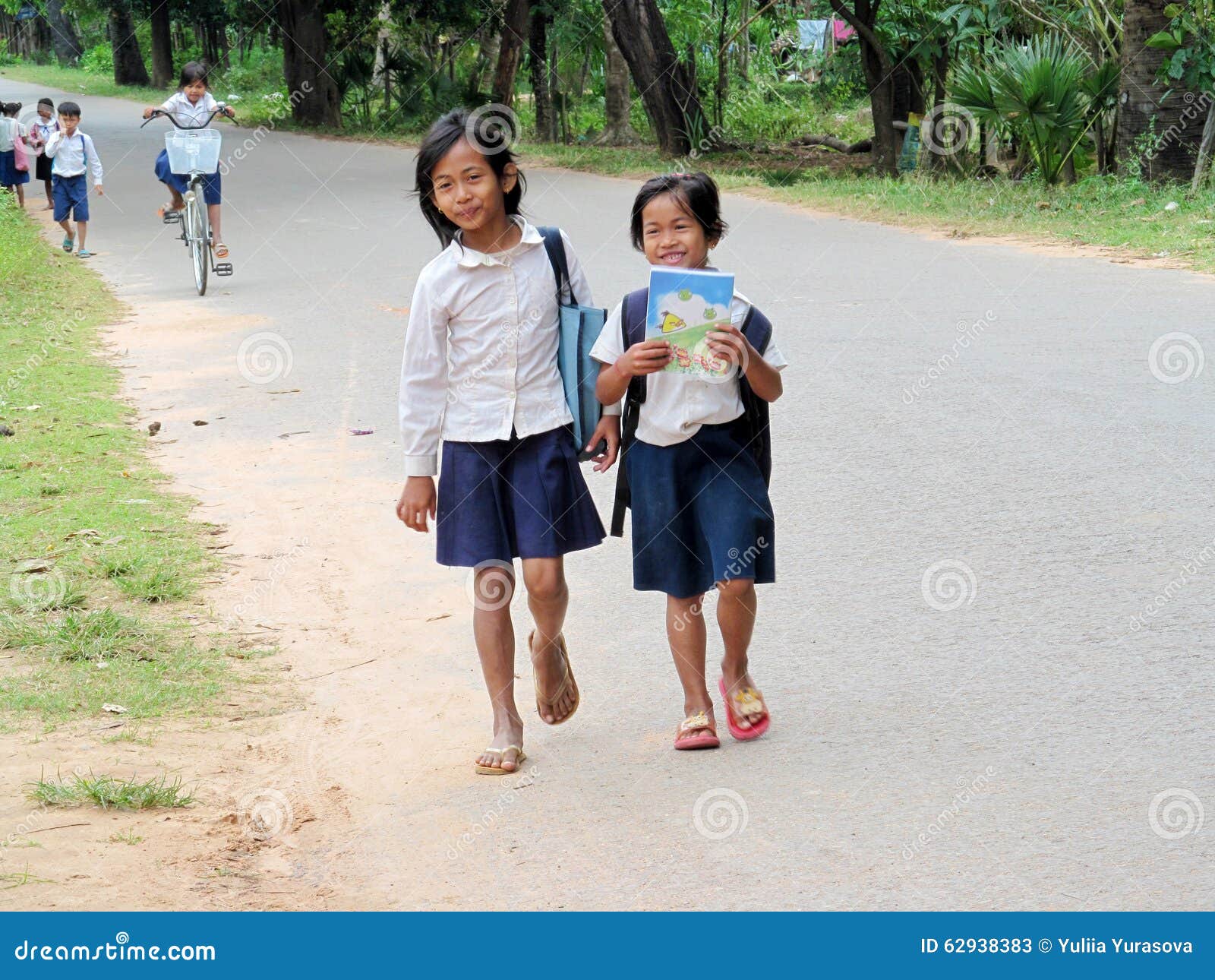 Cambodian Girls Going To School Editorial Stock Photo - Image of ... Cambodian Girls Going To School Editorial Stock Photo - Image of ...