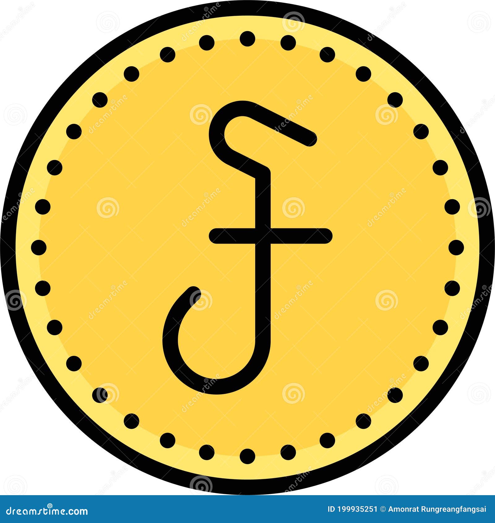 Cambodian Riel Coin Icon, Currency of Cambodia Stock Vector ...