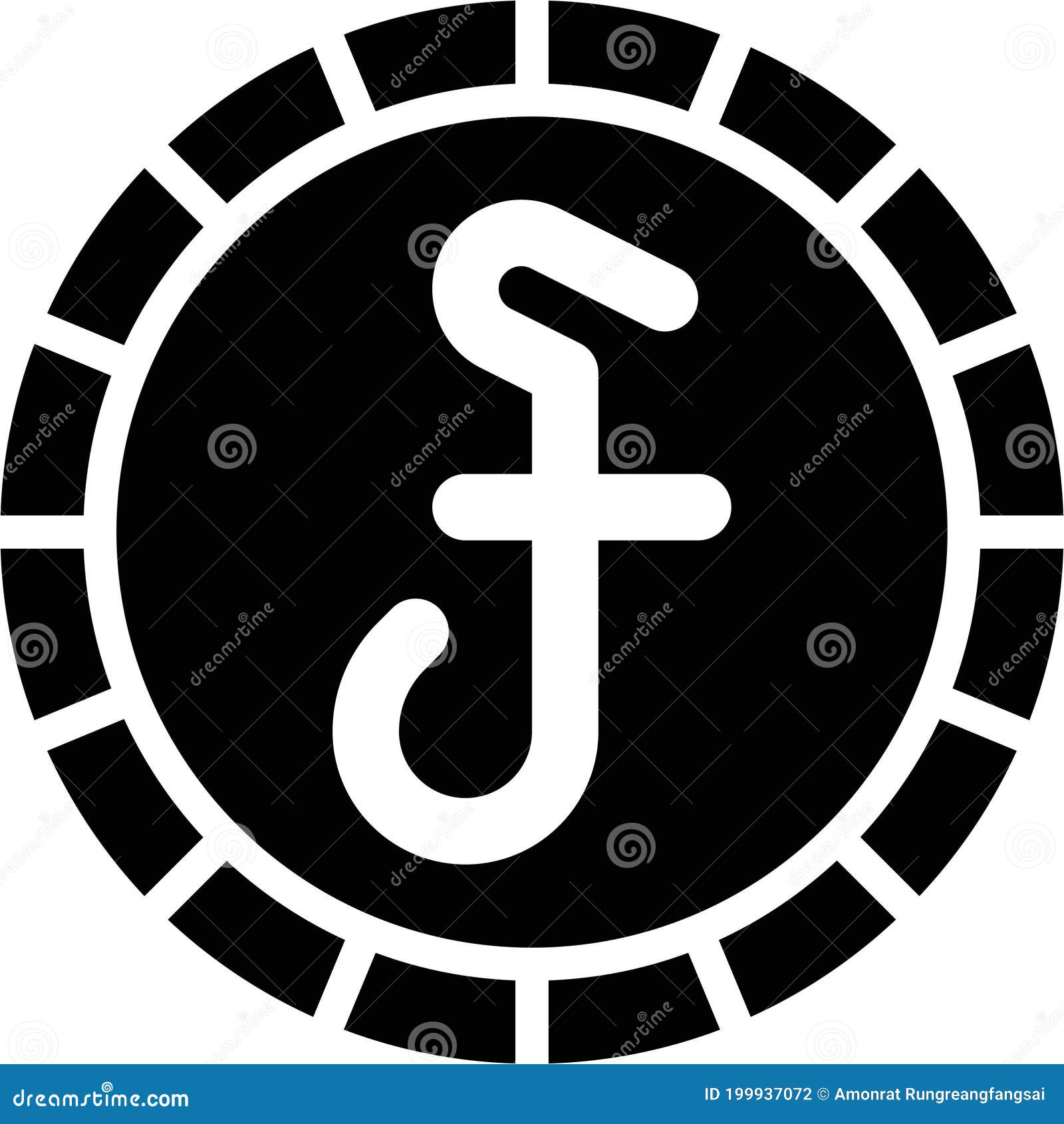 Cambodian Riel Coin Icon, Currency of Cambodia Stock Vector ...