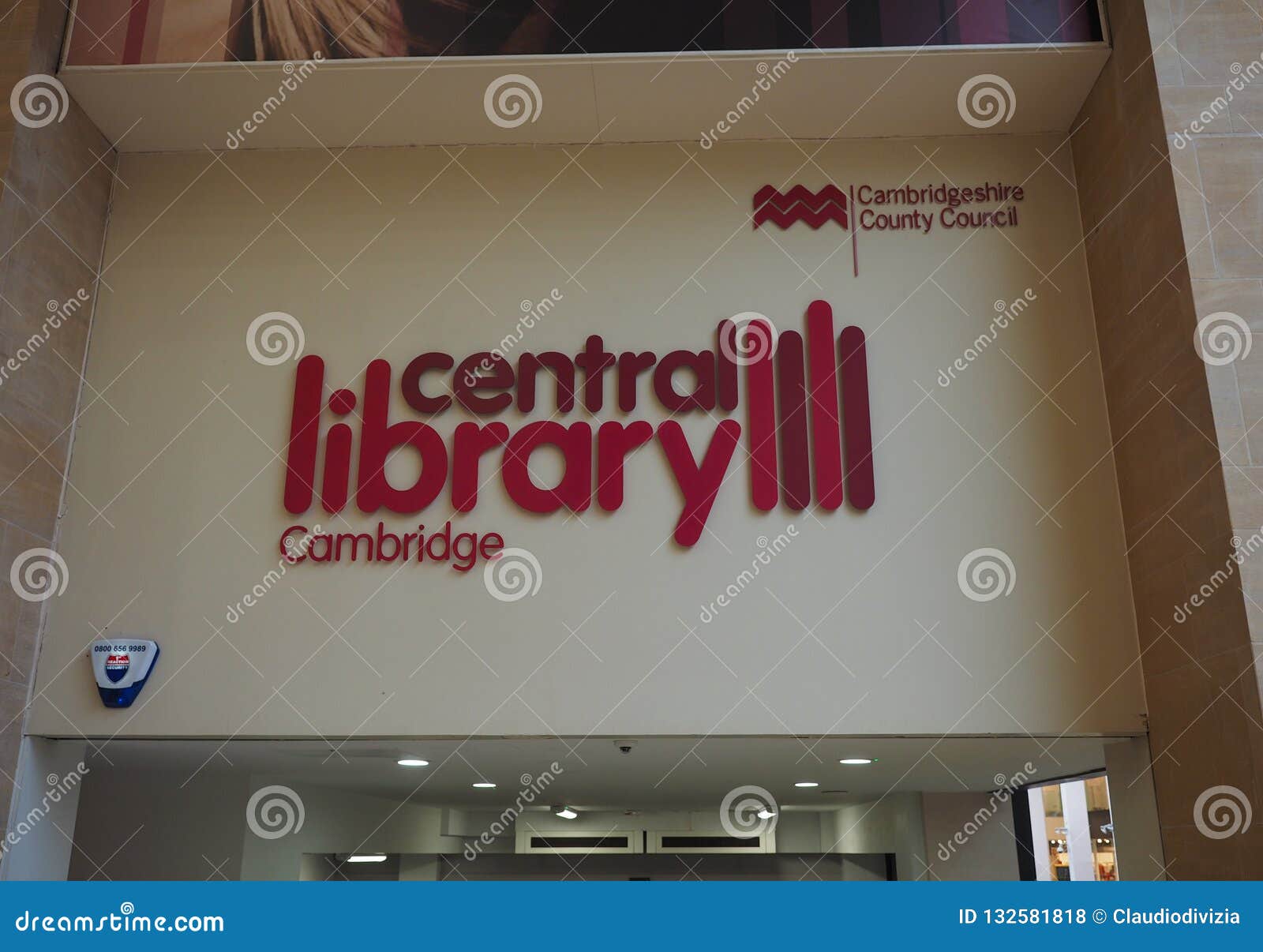 Cambridge Central Library editorial stock photo. Image of landmark ...