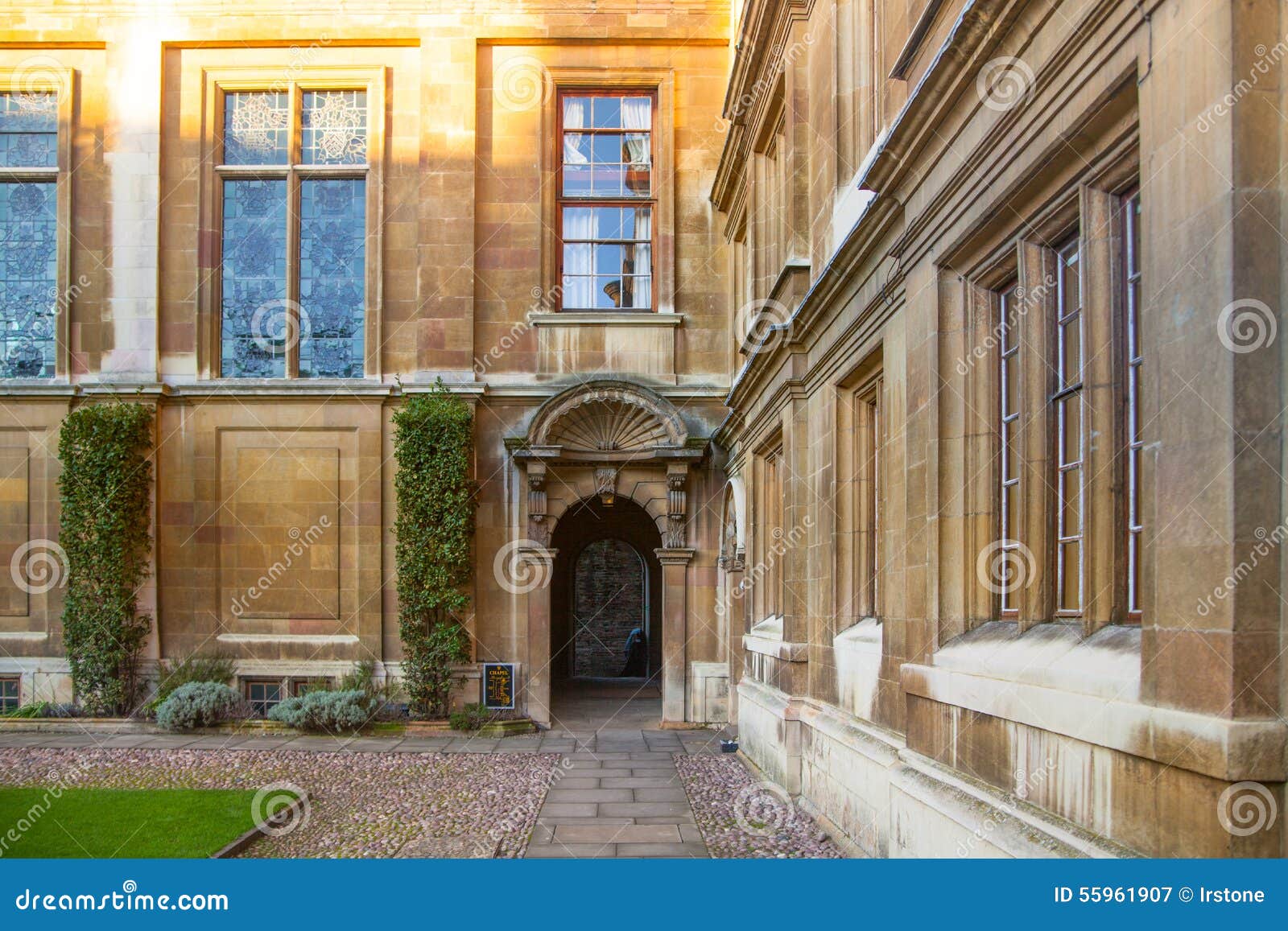 Cambridge, Clare College Inner Yard View Editorial Photography - Image ...