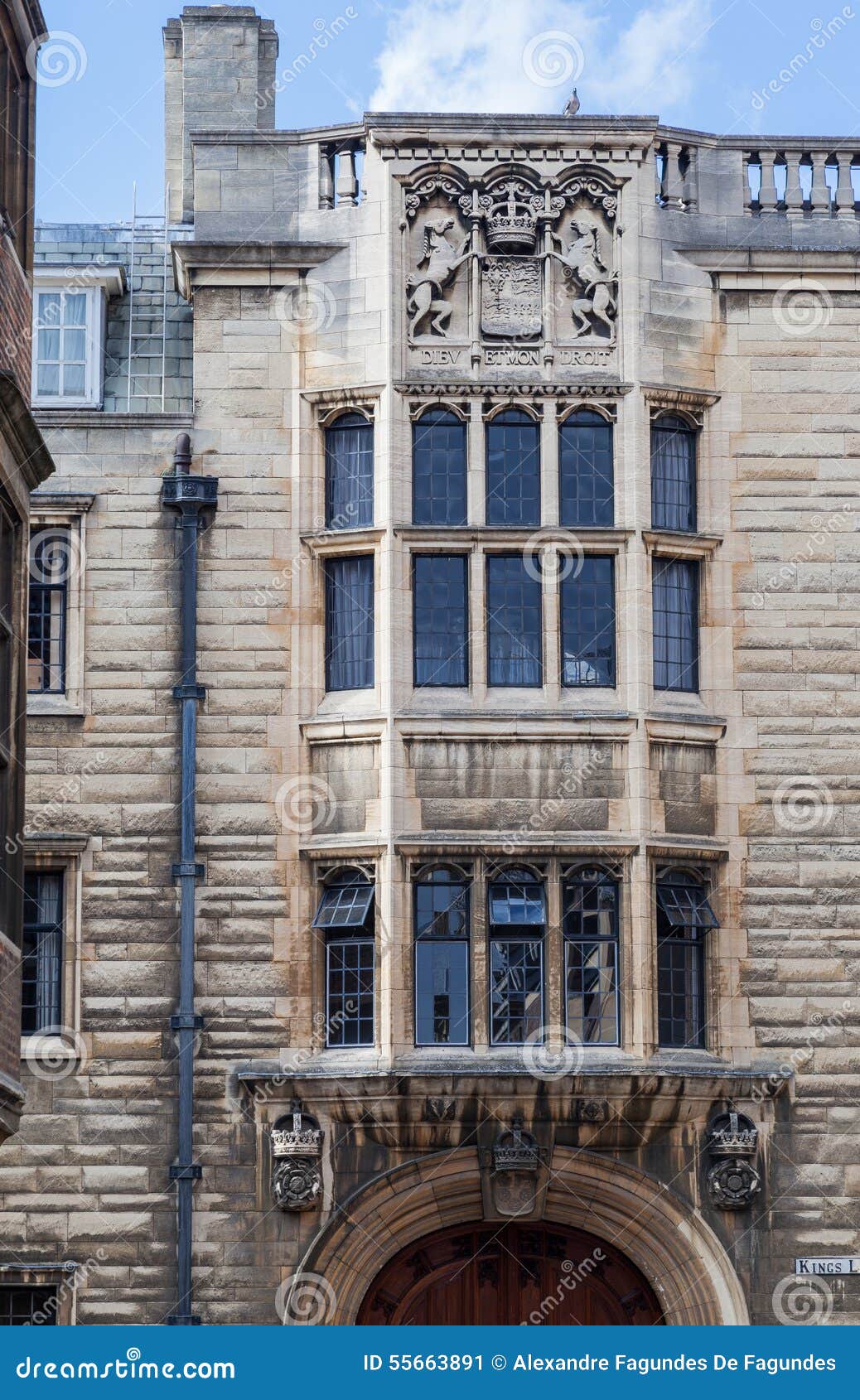 Cambridge England Historical Brick Building Stock Image - Image of ...