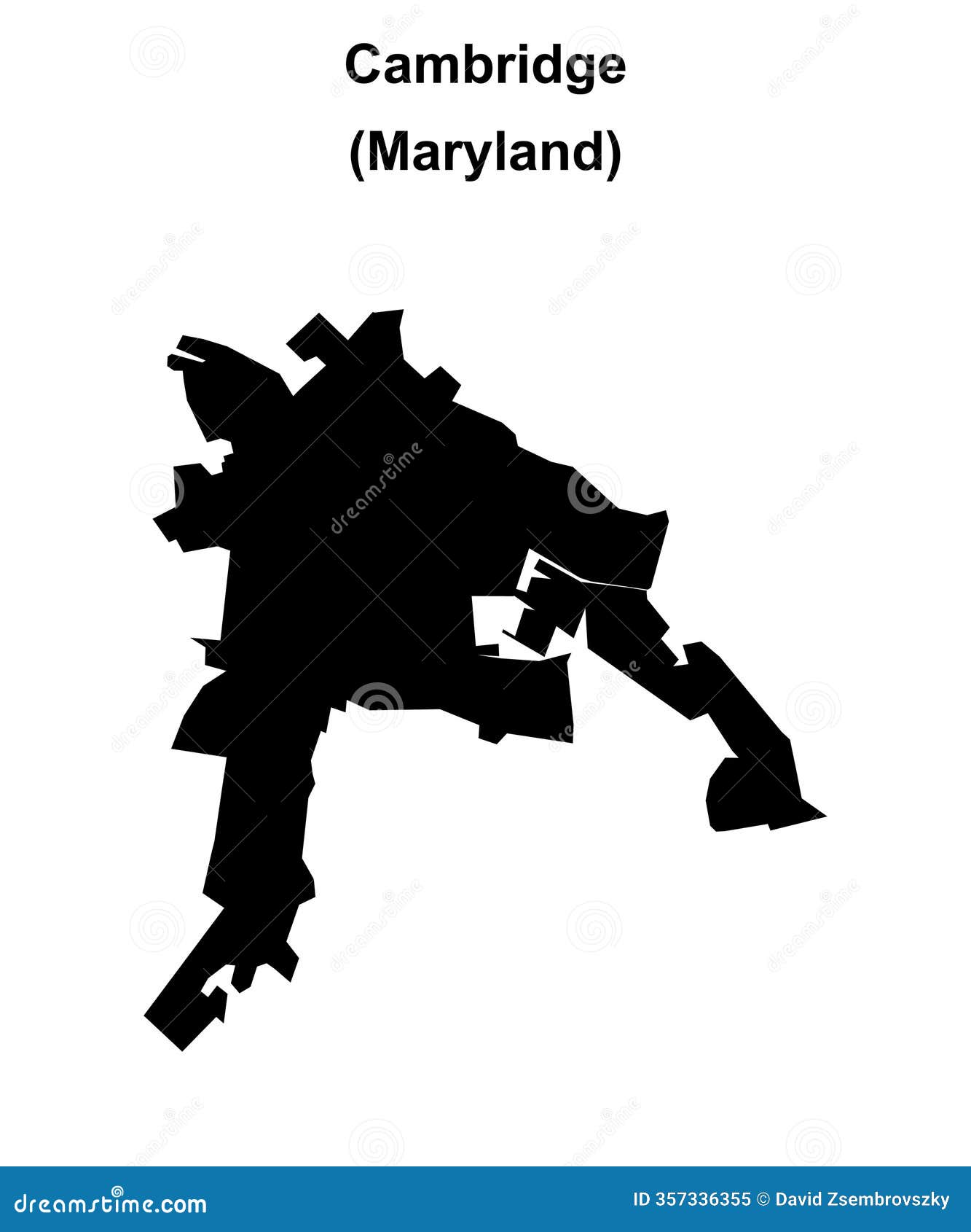 Cambridge Outline Map Cartoon Vector | CartoonDealer.com #334901247