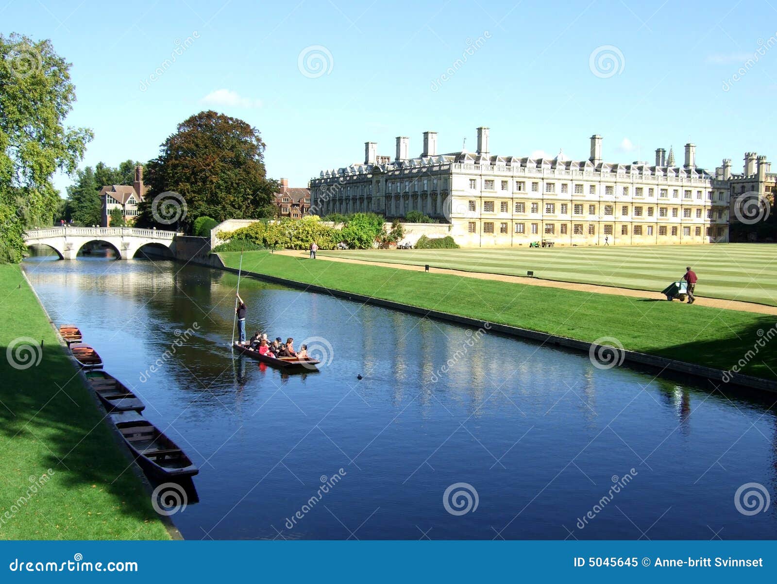 Cambridge scene stock image. Image of college, scenery - 5045645