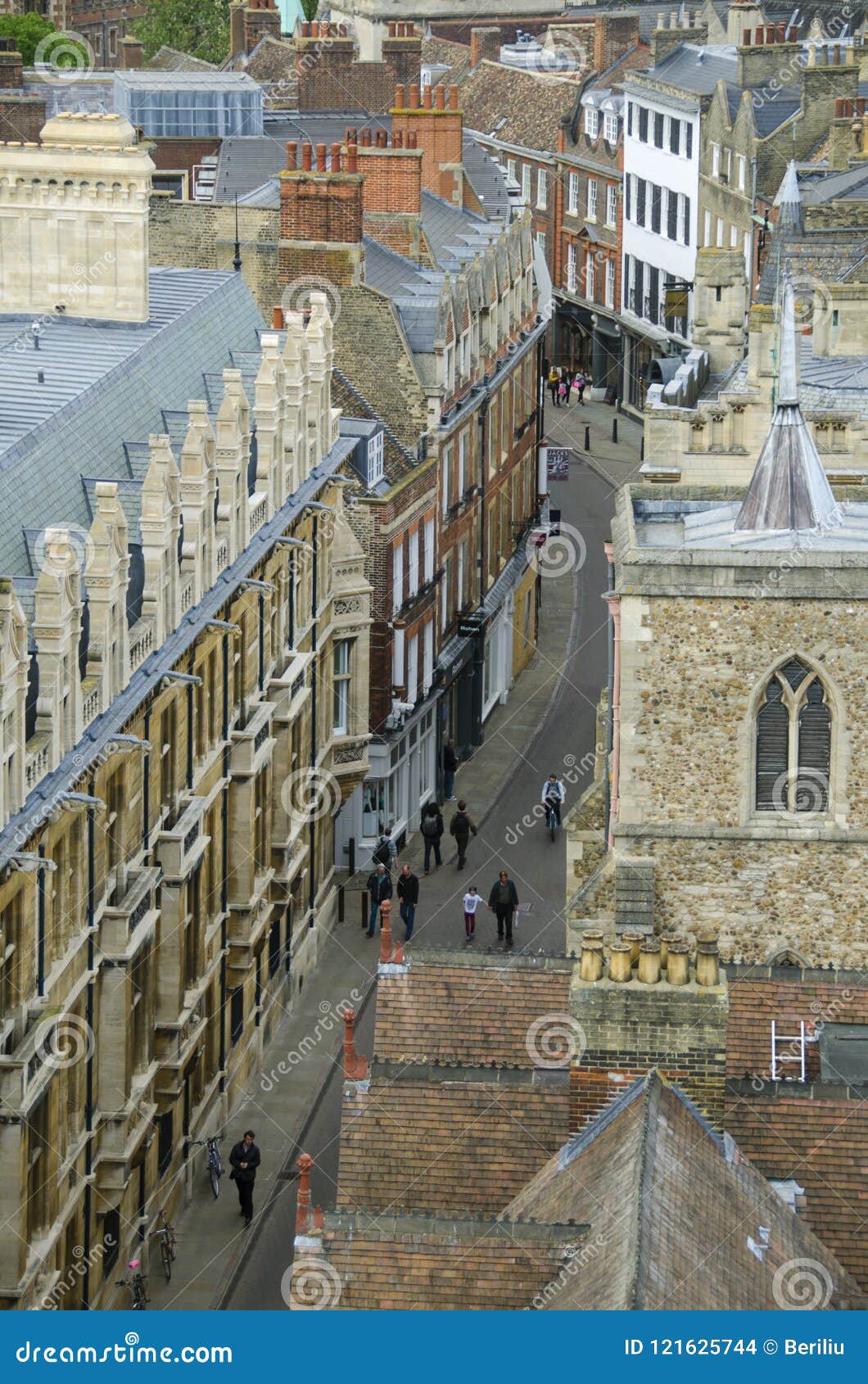 Cambridge Street from Above Editorial Stock Image - Image of street ...