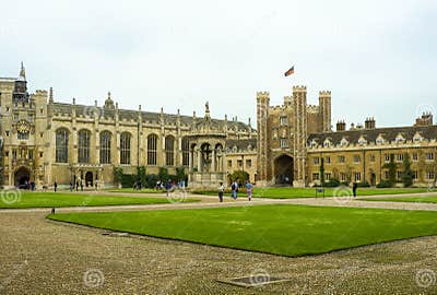 Cambridge University Campus Stock Photo - Image of ancient ...