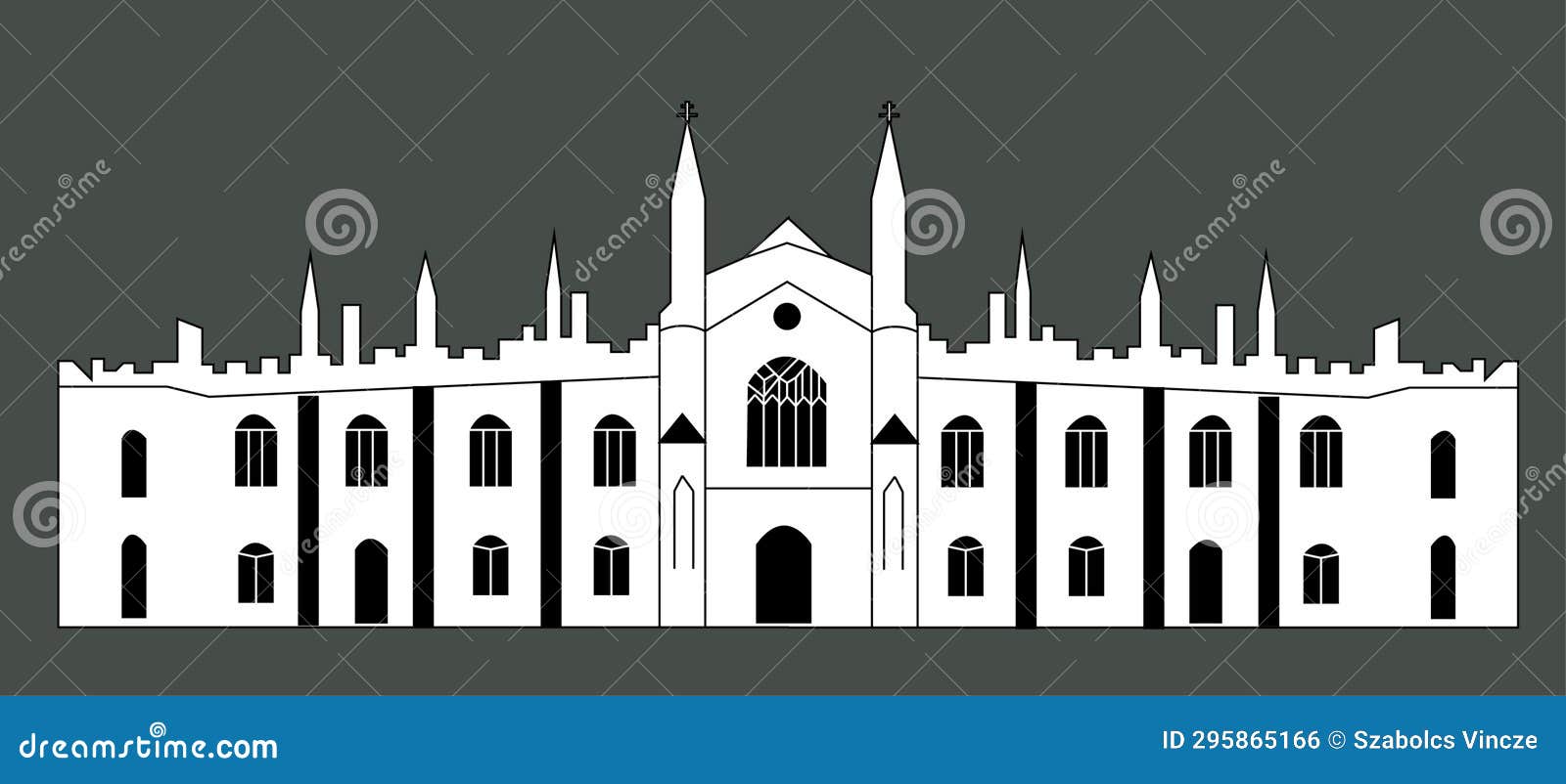 Cambridge University stock vector. Illustration of academic - 295865166