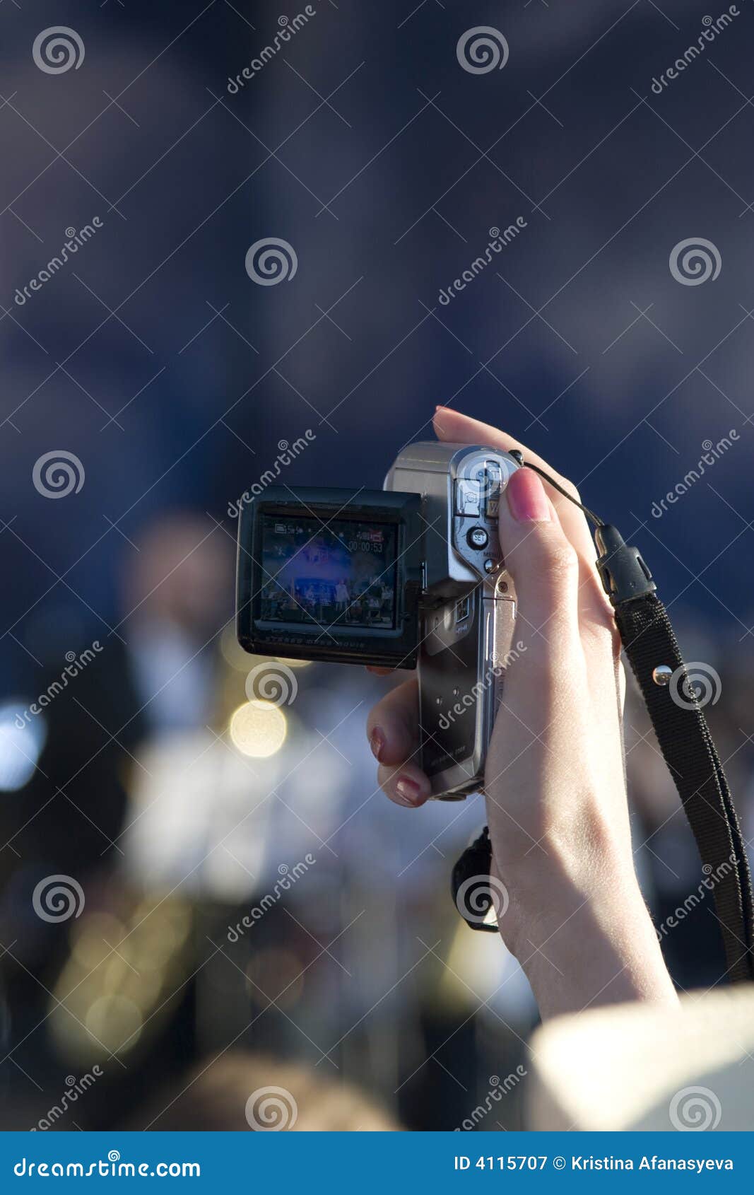 Camcorder stock image. Image of mini, concert, hand, digital - 4115707