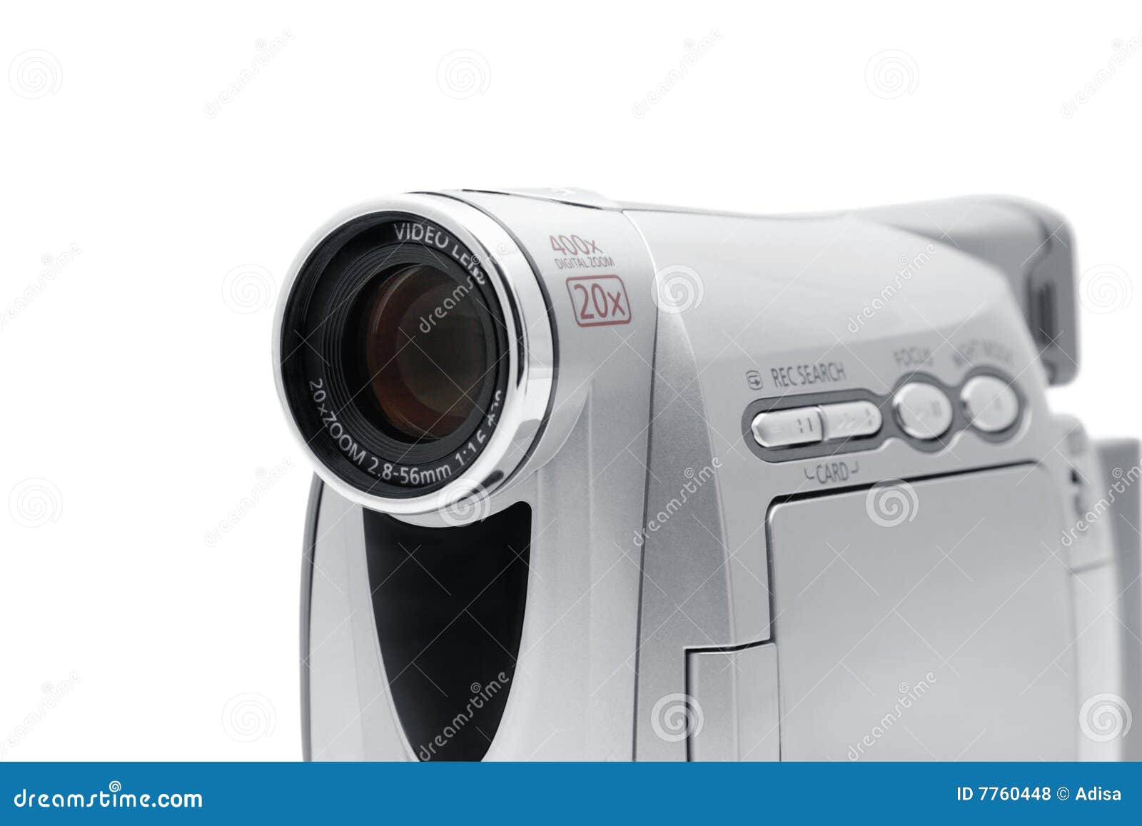 Camcorder stock photo. Image of electronics, isolated - 7760448
