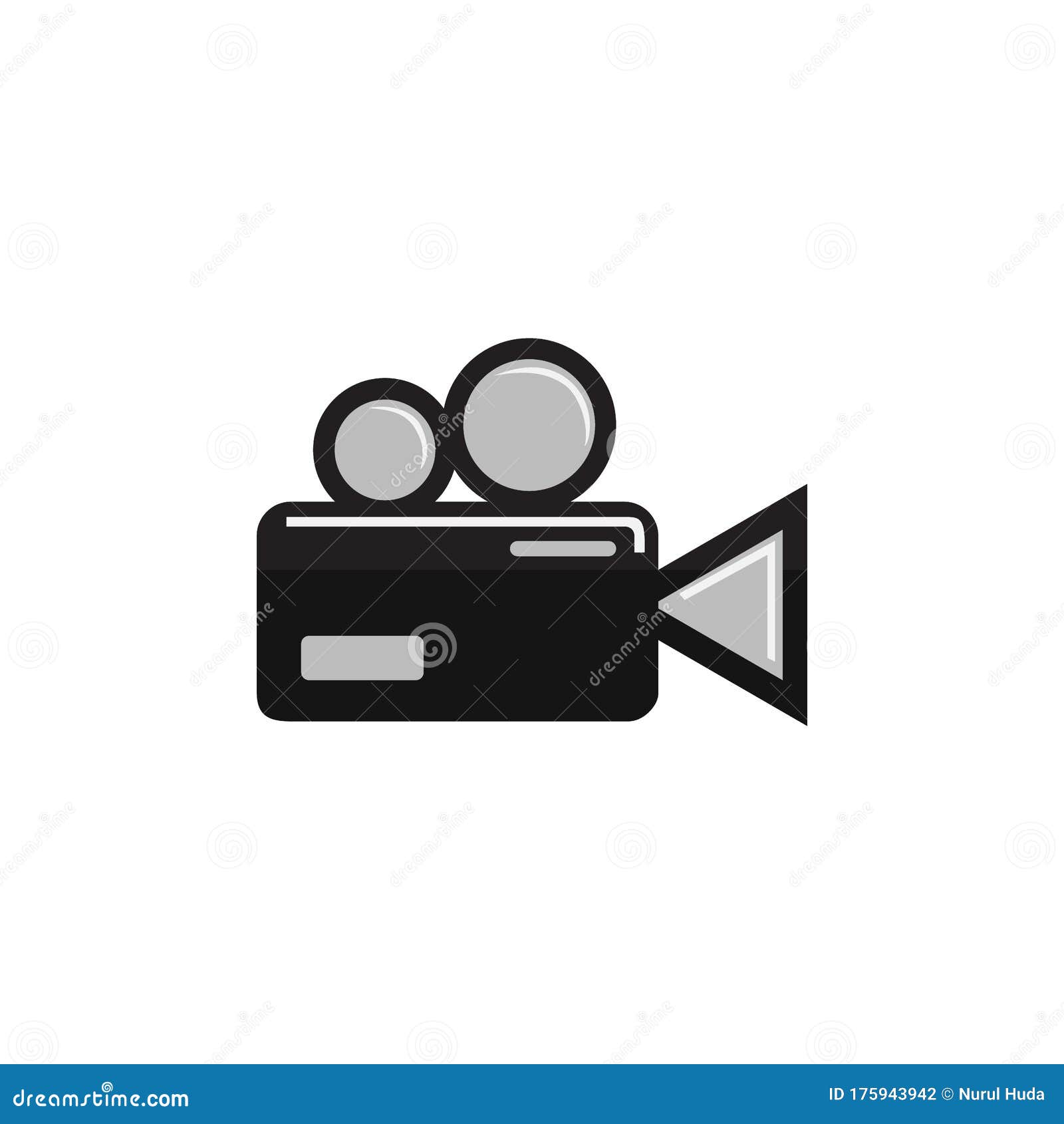 Camcorder Icon Logo Design Vector Stock Vector - Illustration of white ...
