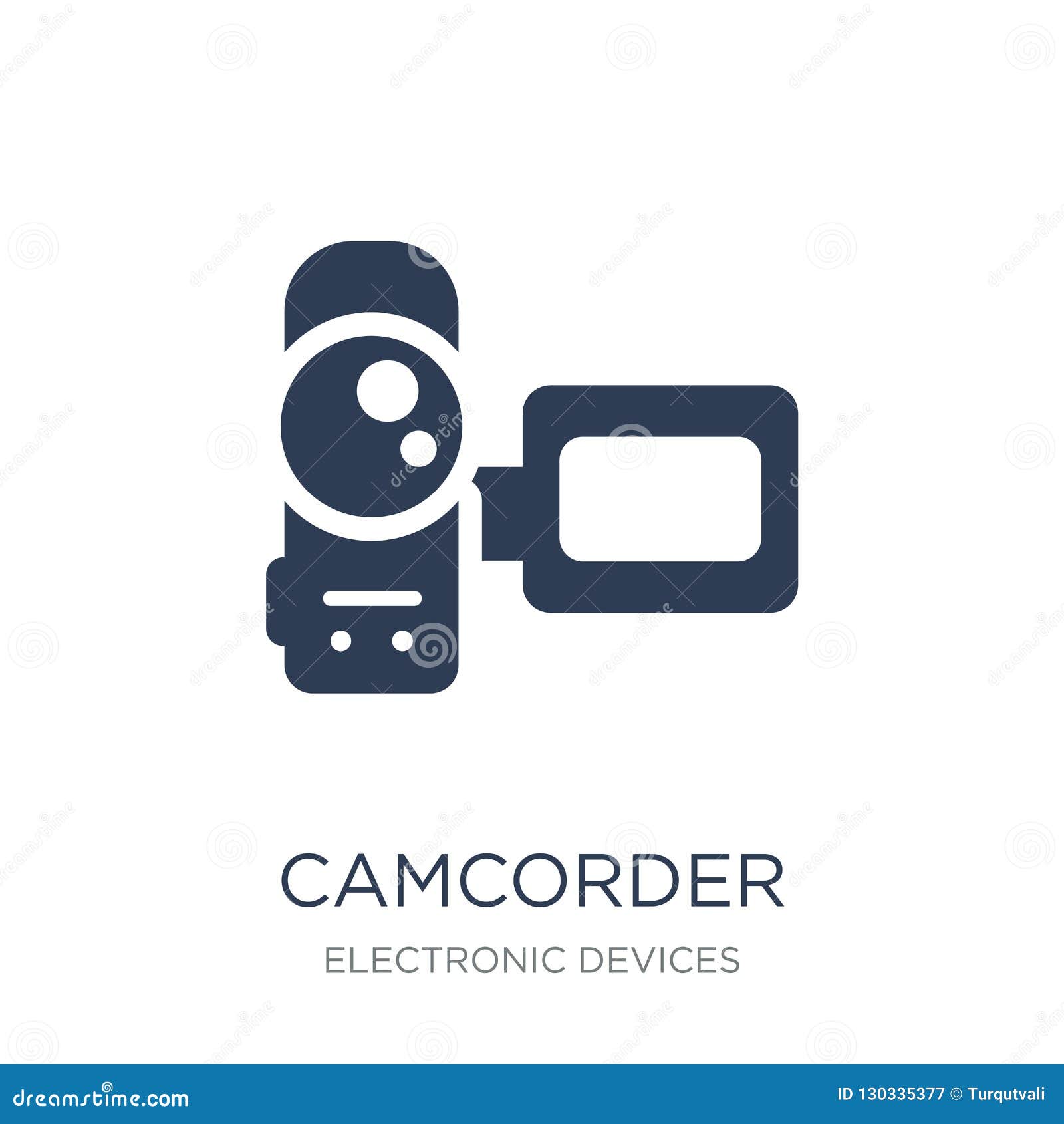 Camcorder Icon. Trendy Flat Vector Camcorder Icon on White Backg Stock ...