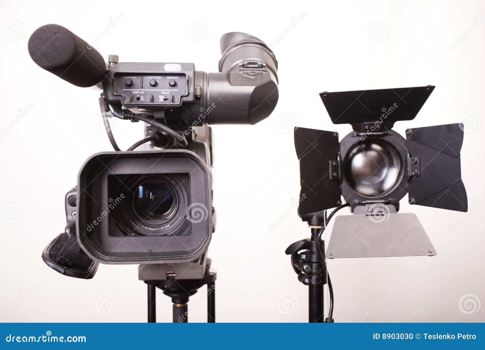 Camcorder and light stock photo. Image of film, recording - 8903030