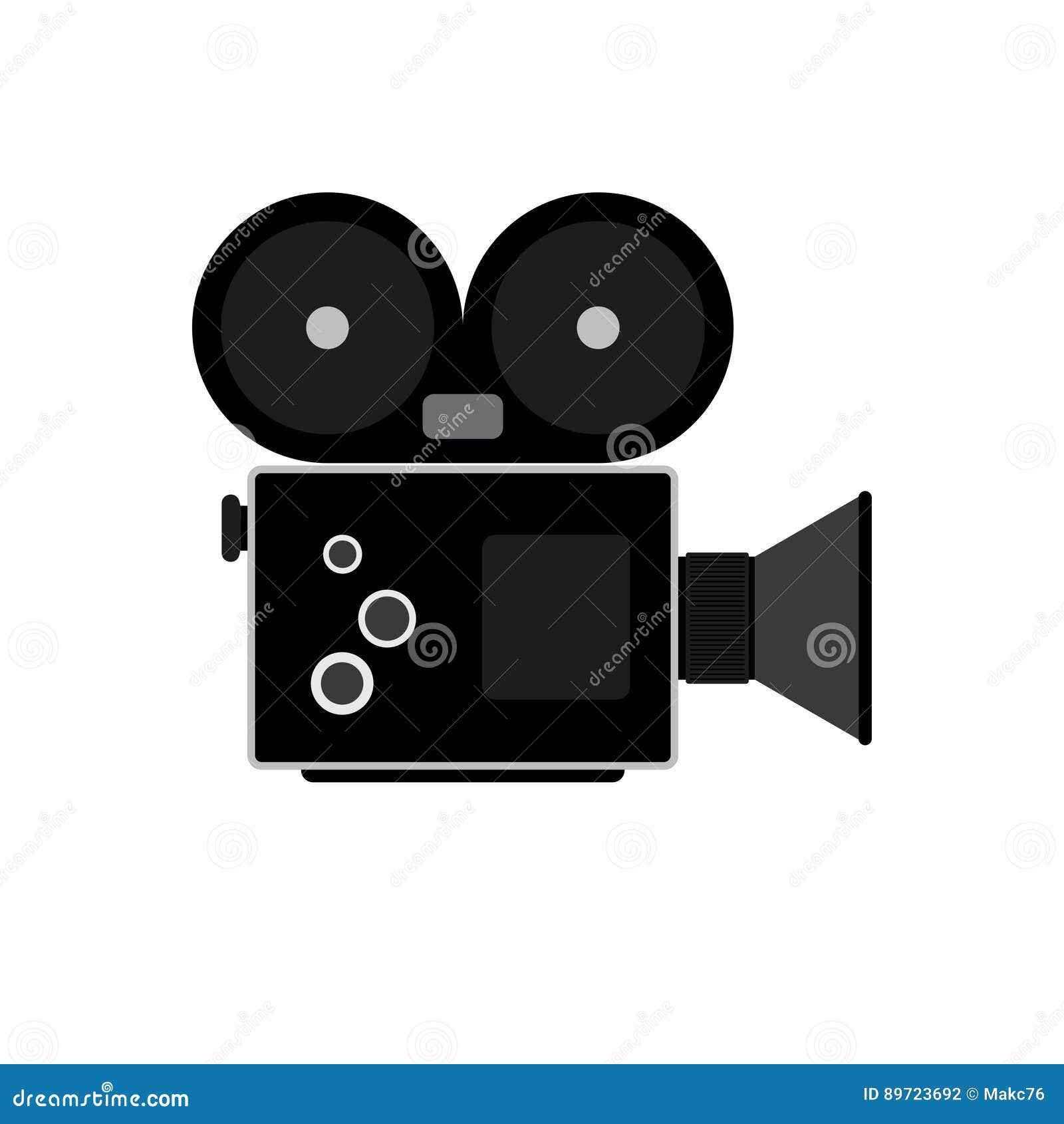 Camcorder Symbol Flat Vector Stock Vector - Illustration of internet ...