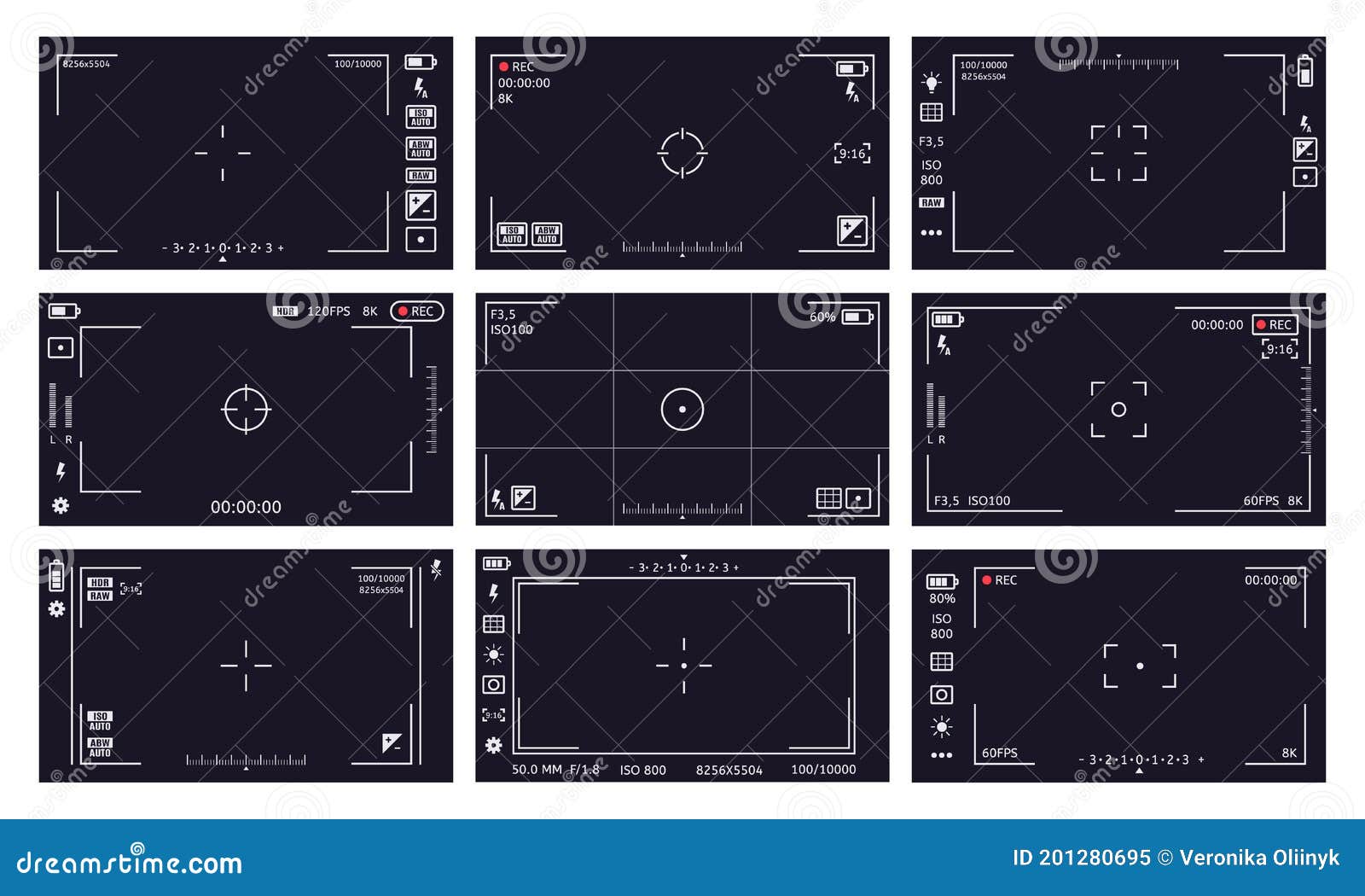 Video Quality Symbol. HD, Full HD, 2K, 4K, 8K Resolution Icons. High ...