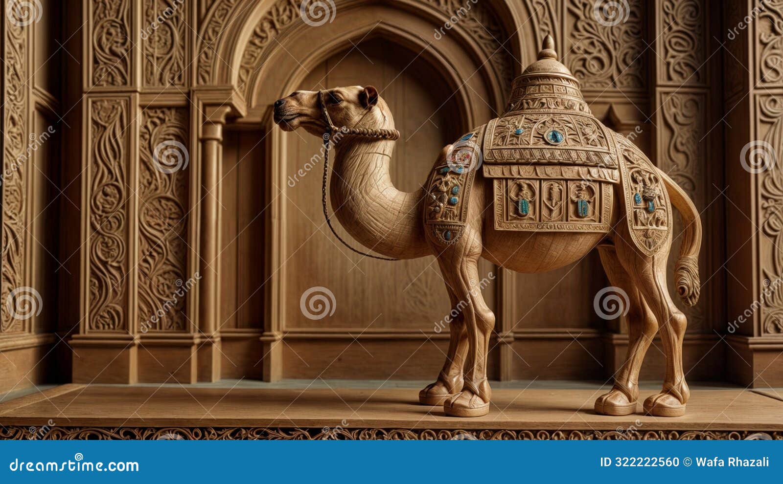 Camel S Path in an Elegant Setting Stock Illustration - Illustration of ...