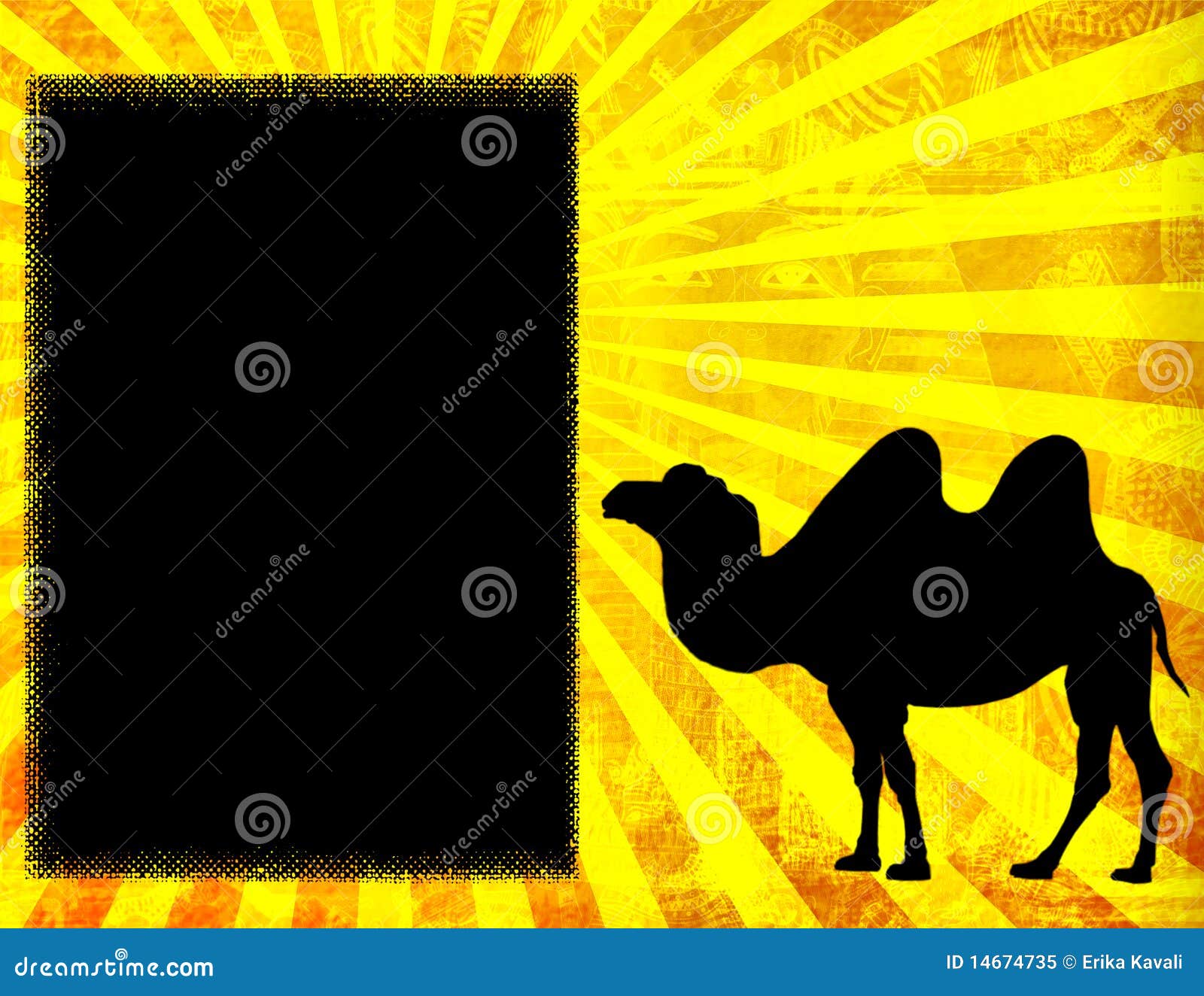 Camel banner stock illustration. Illustration of camel - 14674735