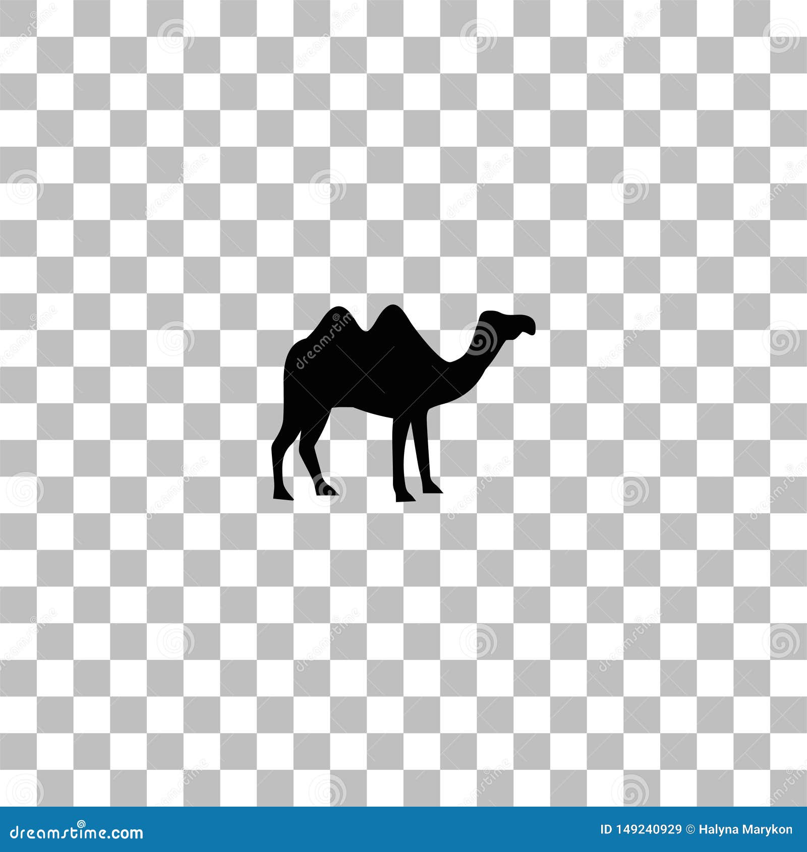 Camel icon flat stock vector. Illustration of caravan - 149240929