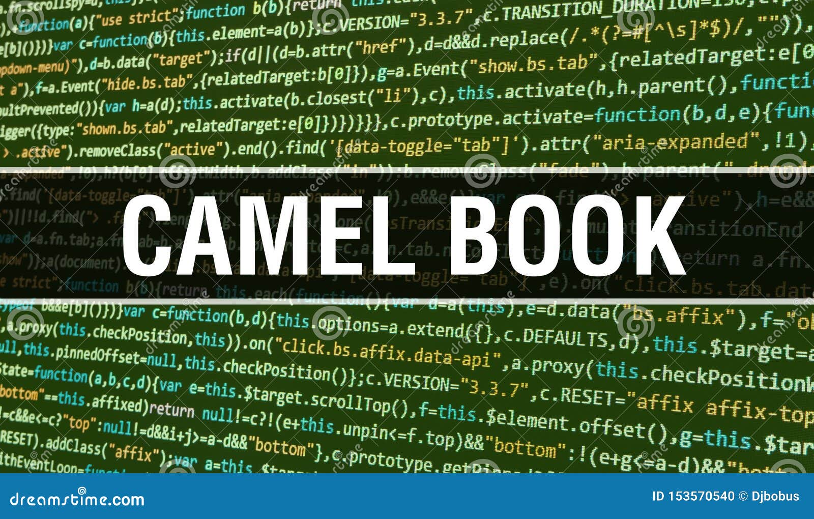 Camel Book Concept with Random Parts of Program Code. Camel Book with ...