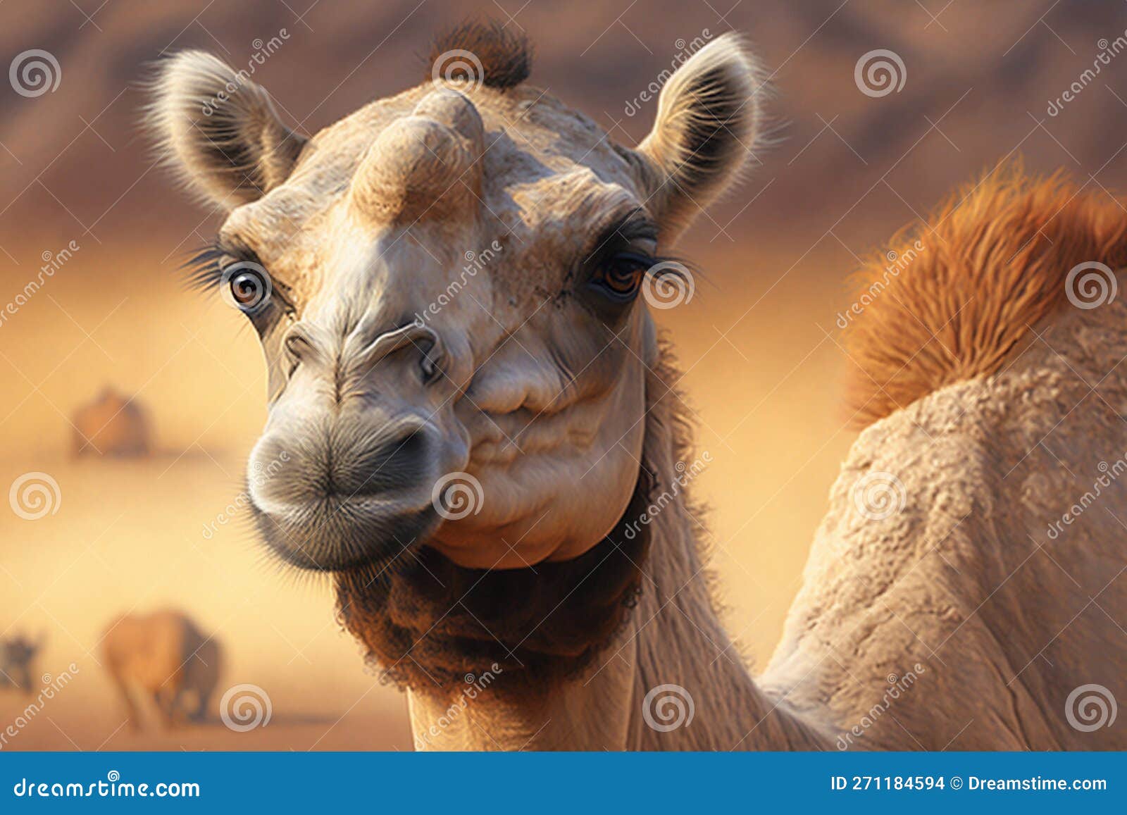 Camel close face portrait stock illustration. Illustration of portrait ...