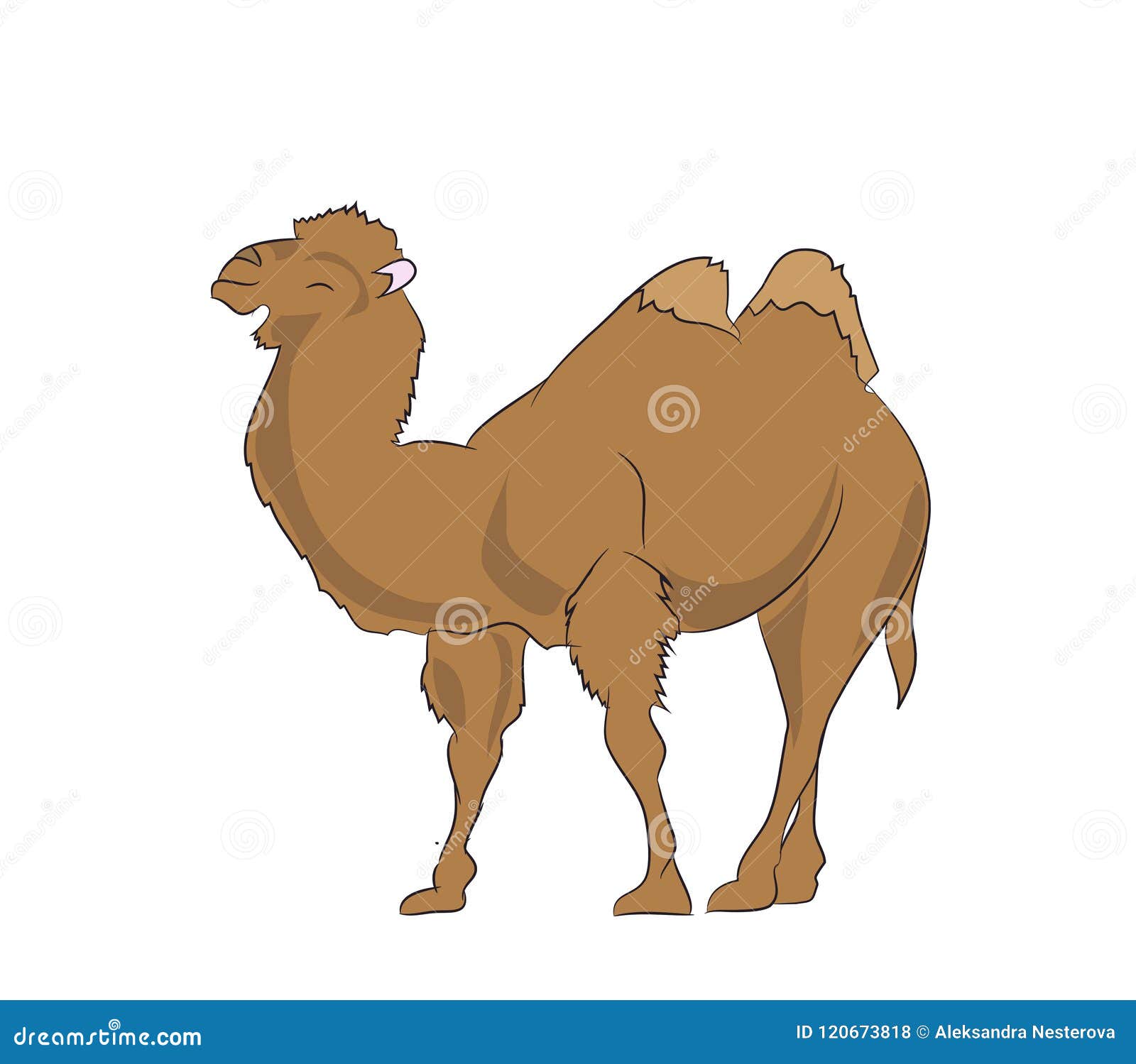 Camel Color Styled Silhouette Image Logo Vector Illustration ...