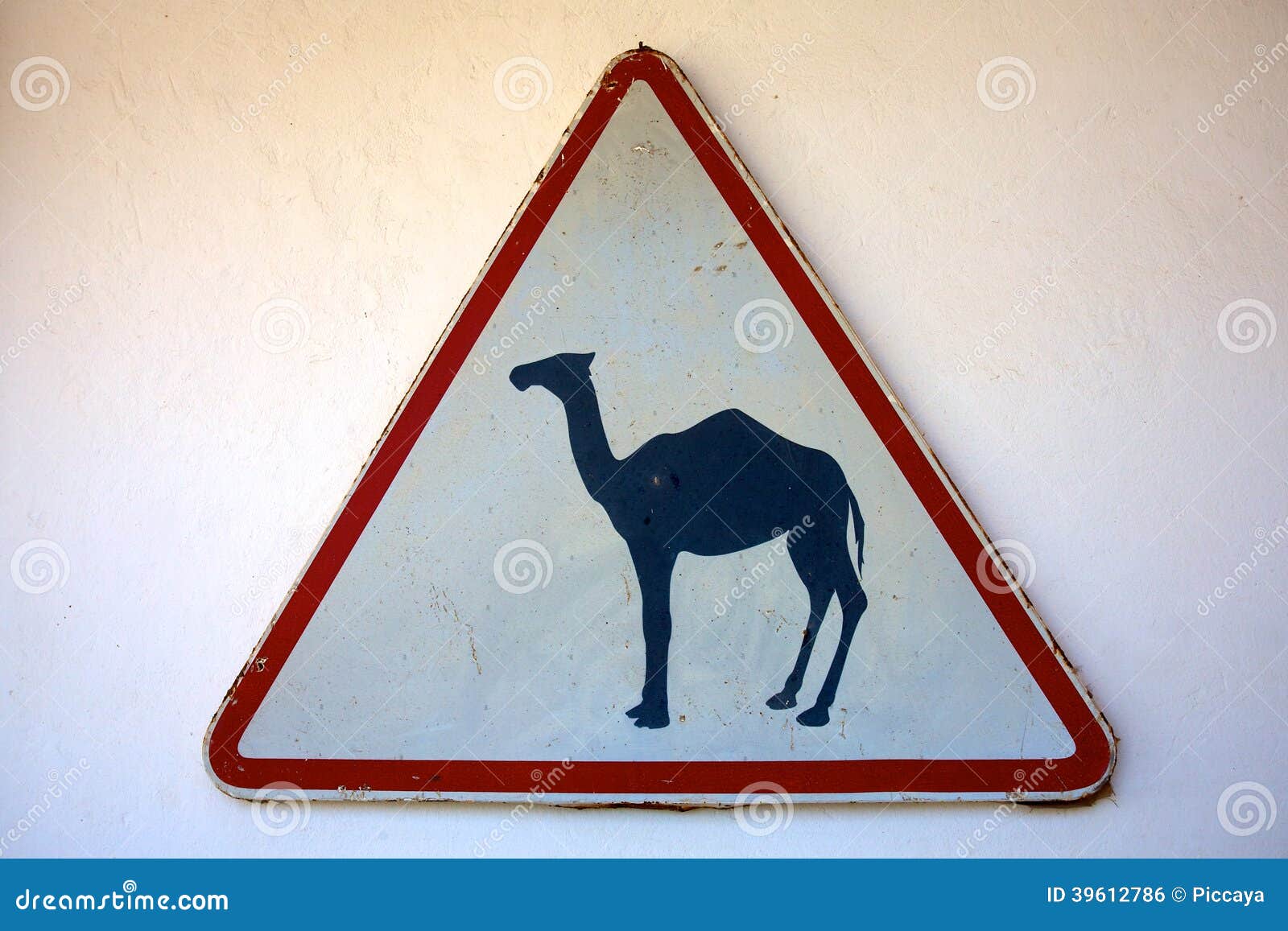 Camel Warning Sign Red. Goof Hazard Attention Symbol. Danger Road Sign ...