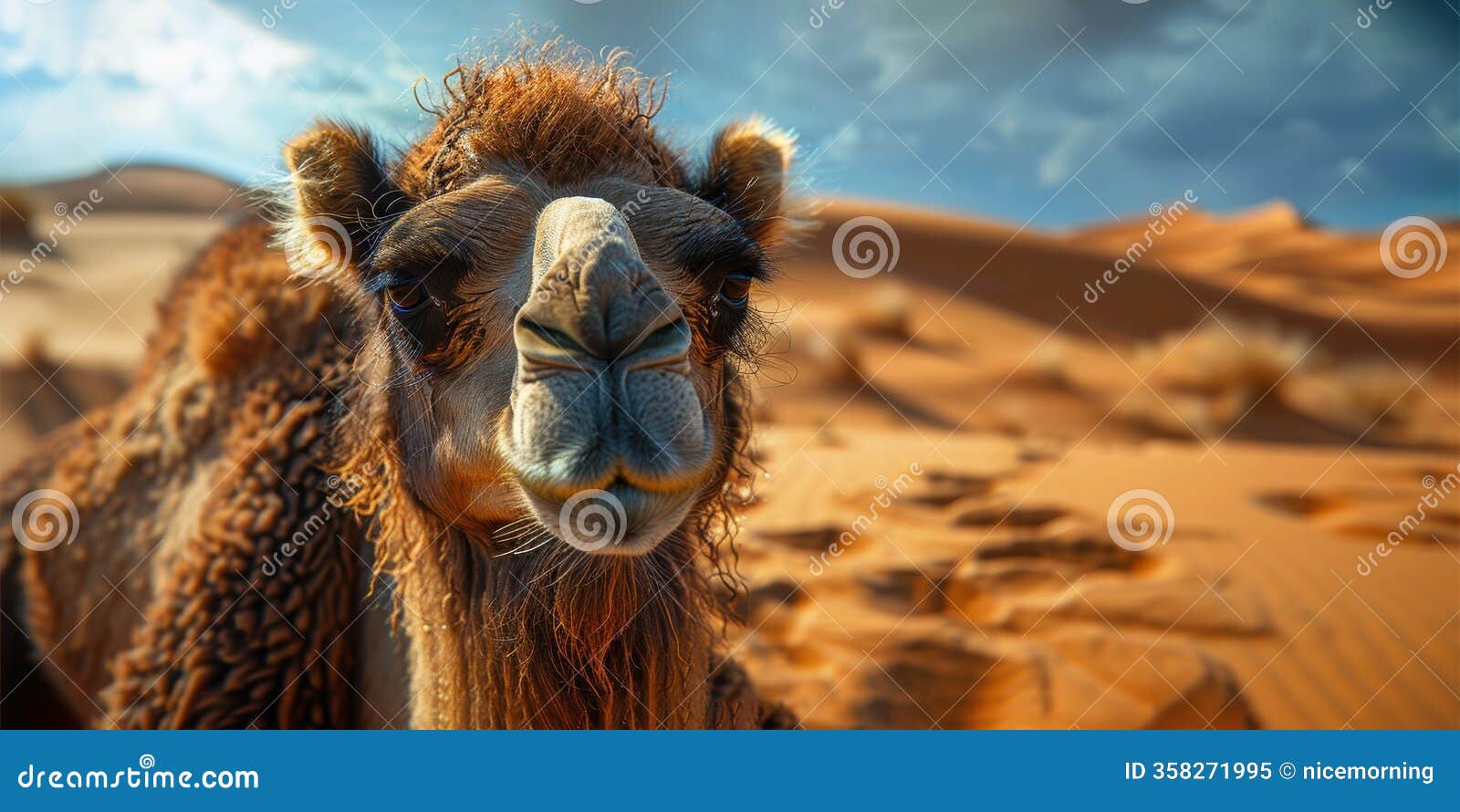 Camel in the Desert. Created by Generative Artificial Intelligence ...