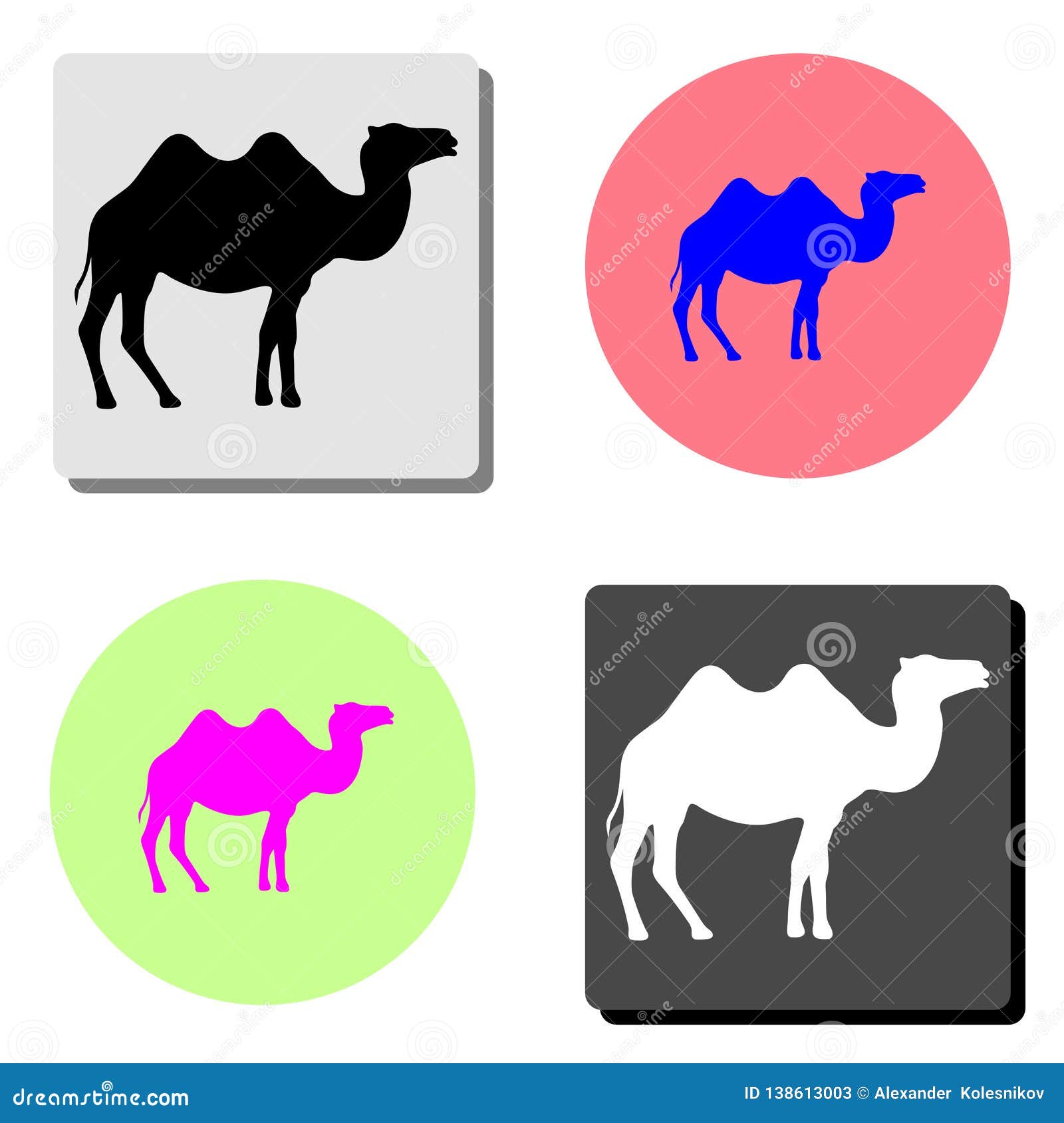 Camel. flat vector icon stock vector. Illustration of camelicon - 138613003