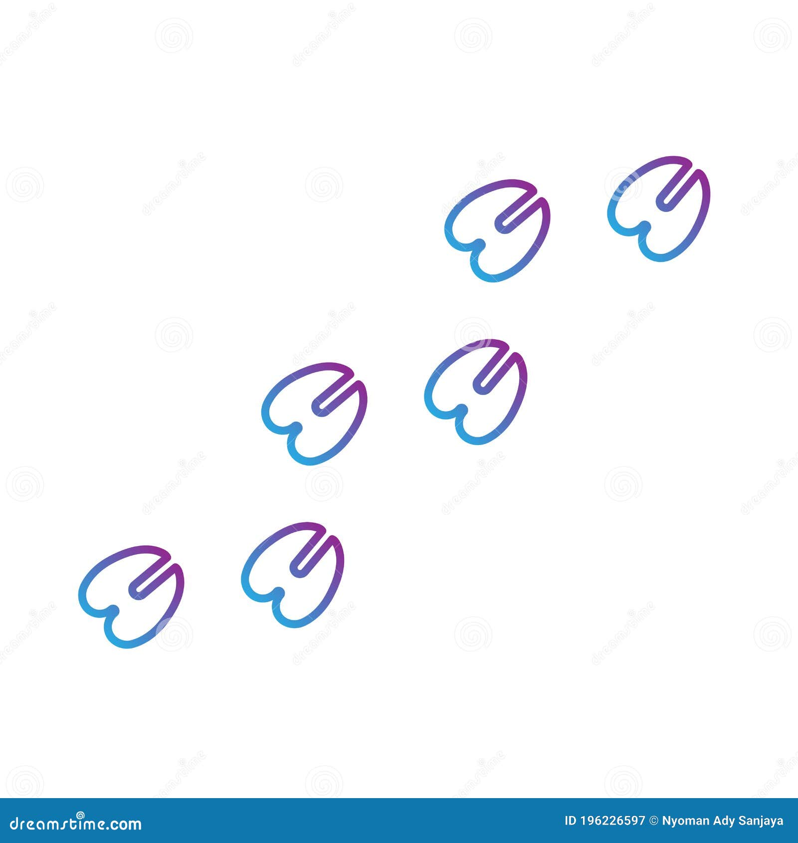 Camel Footprint Vector Icon Symbol Isolated on White Background Stock ...