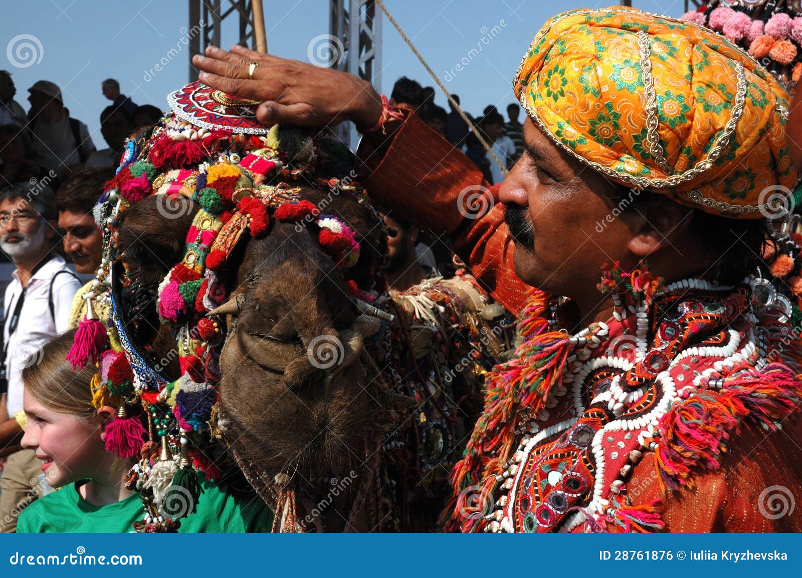 Camel and His Owner at Camel Decoration Competition,Pushkar,Rajastan ...