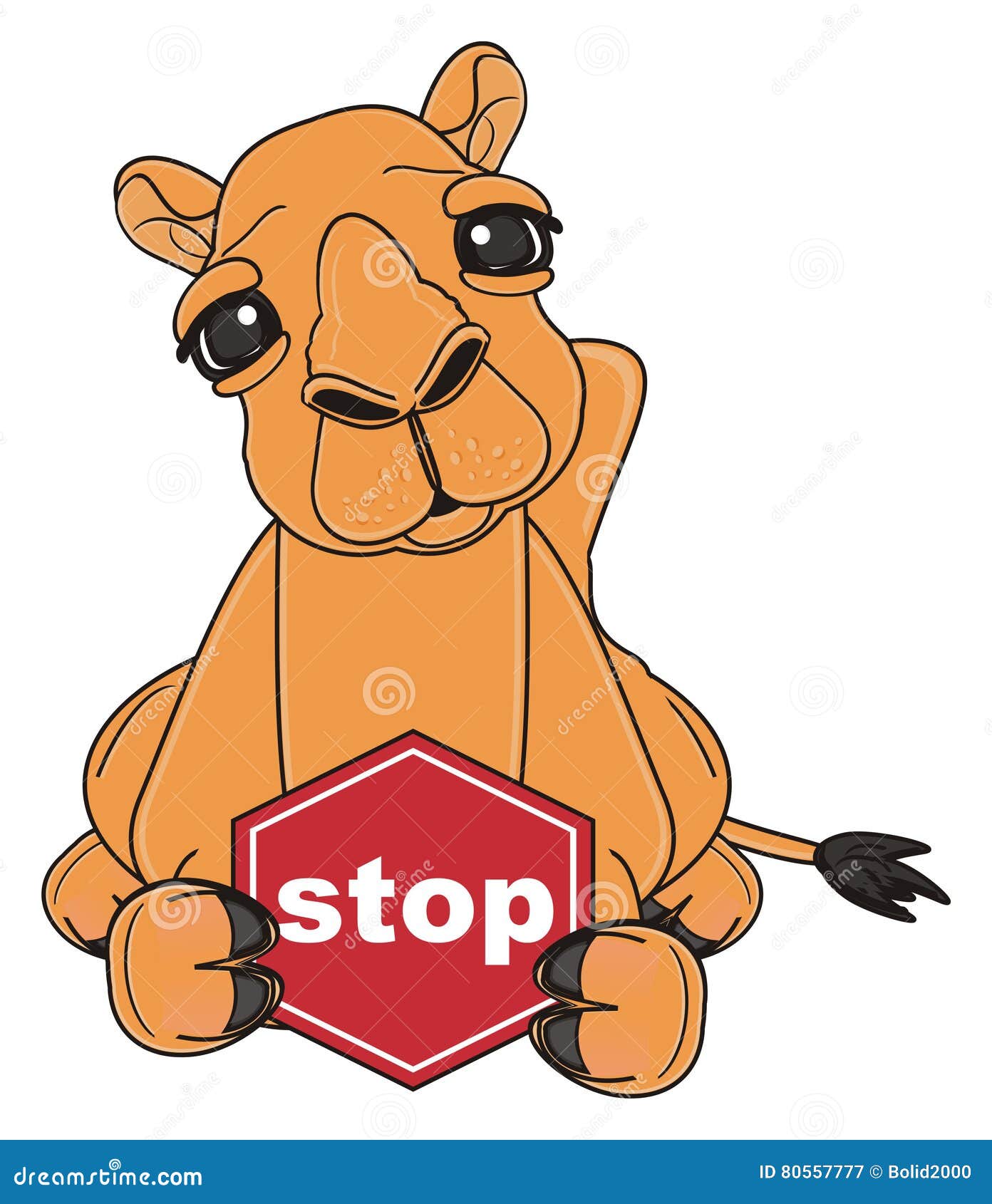 Camel Road Sign. Isolated Koala On White Background Vector Illustration ...