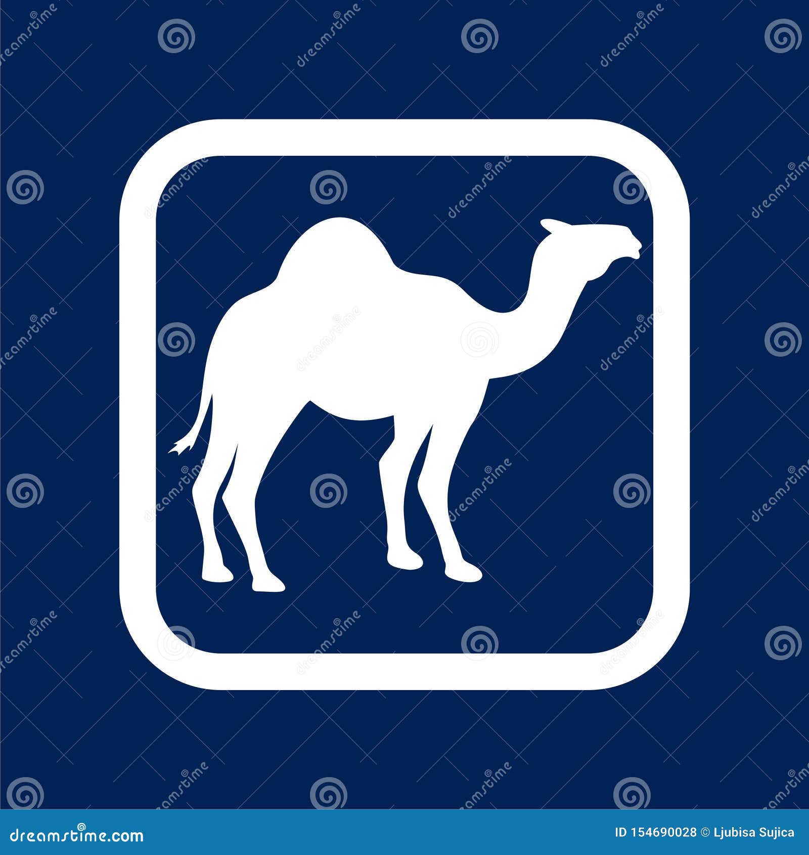 Camel Icon Flat Graphic Design - Illustration Stock Vector ...