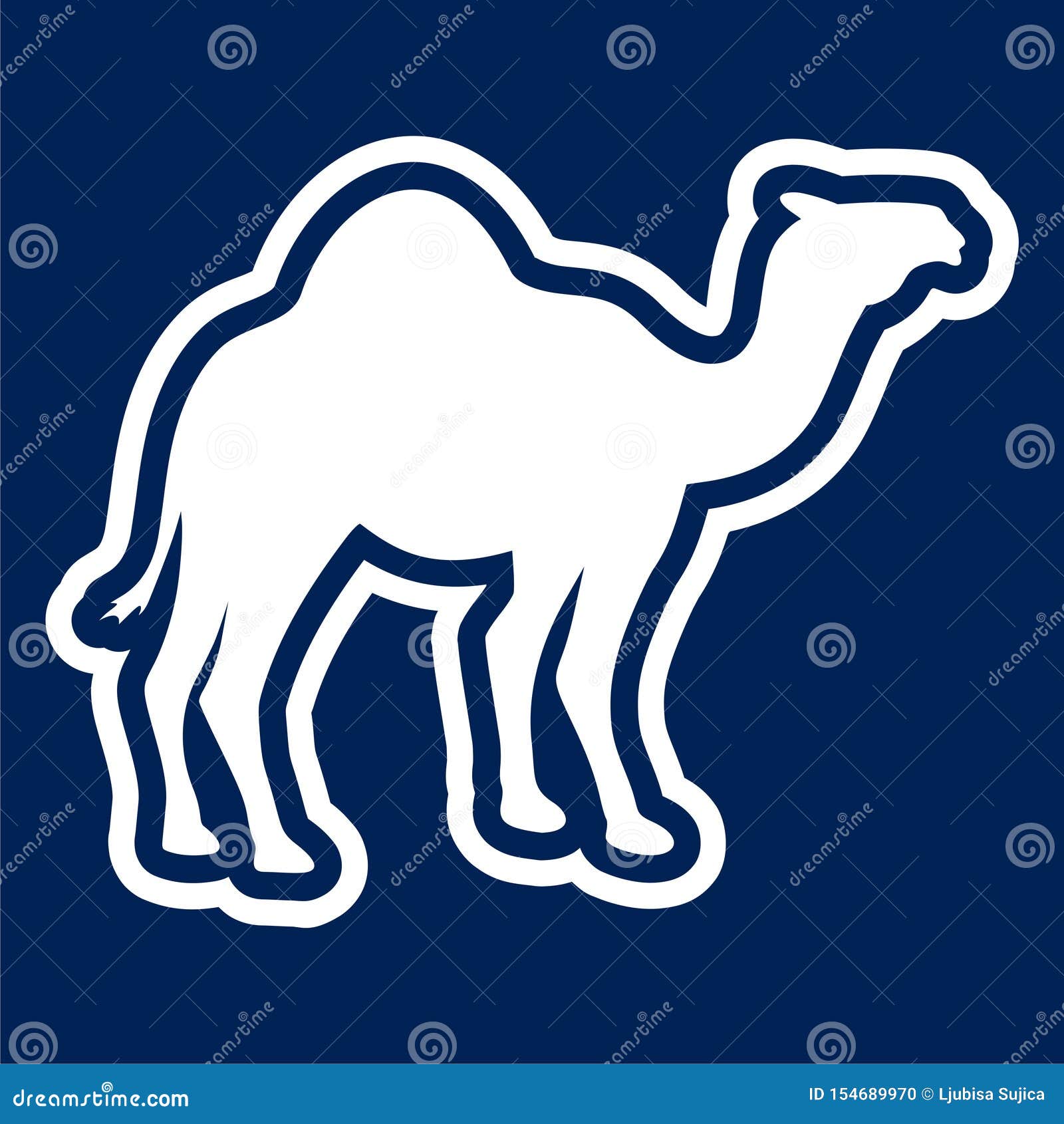 Camel Icon Flat Graphic Design - Illustration Stock Vector ...