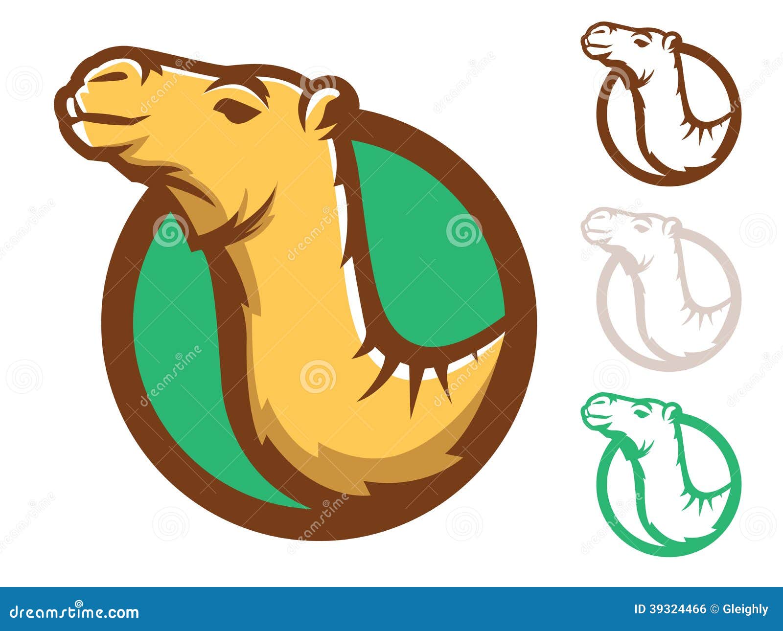 Camel Icon stock vector. Illustration of drawing, brand - 39324466