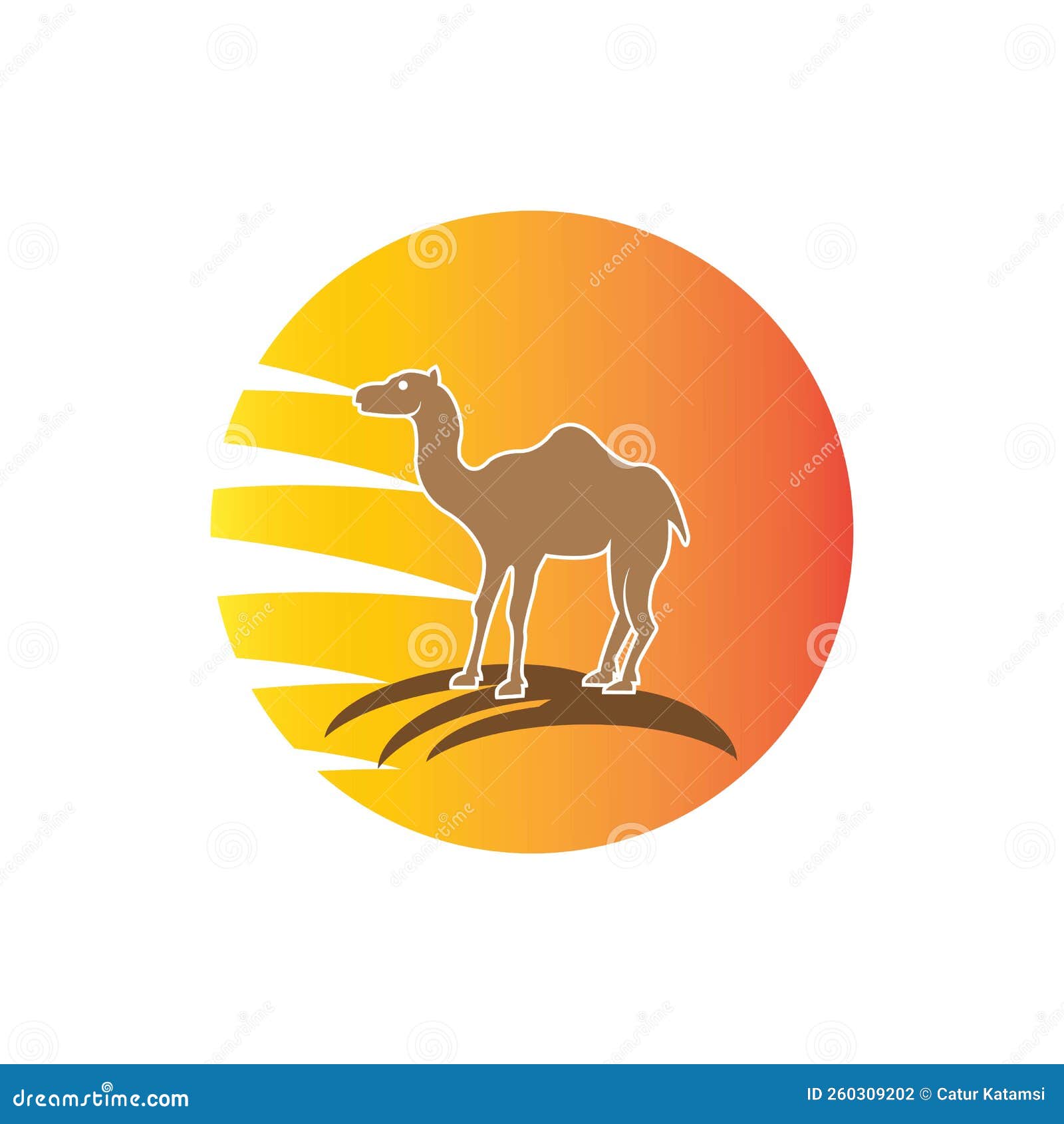 Camel Icon Logo Vector Design Stock Vector - Illustration of vector ...