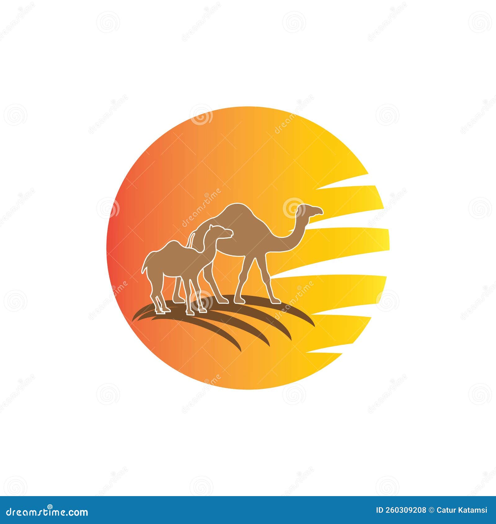Camel Icon Logo Vector Design Stock Vector - Illustration of caravan ...