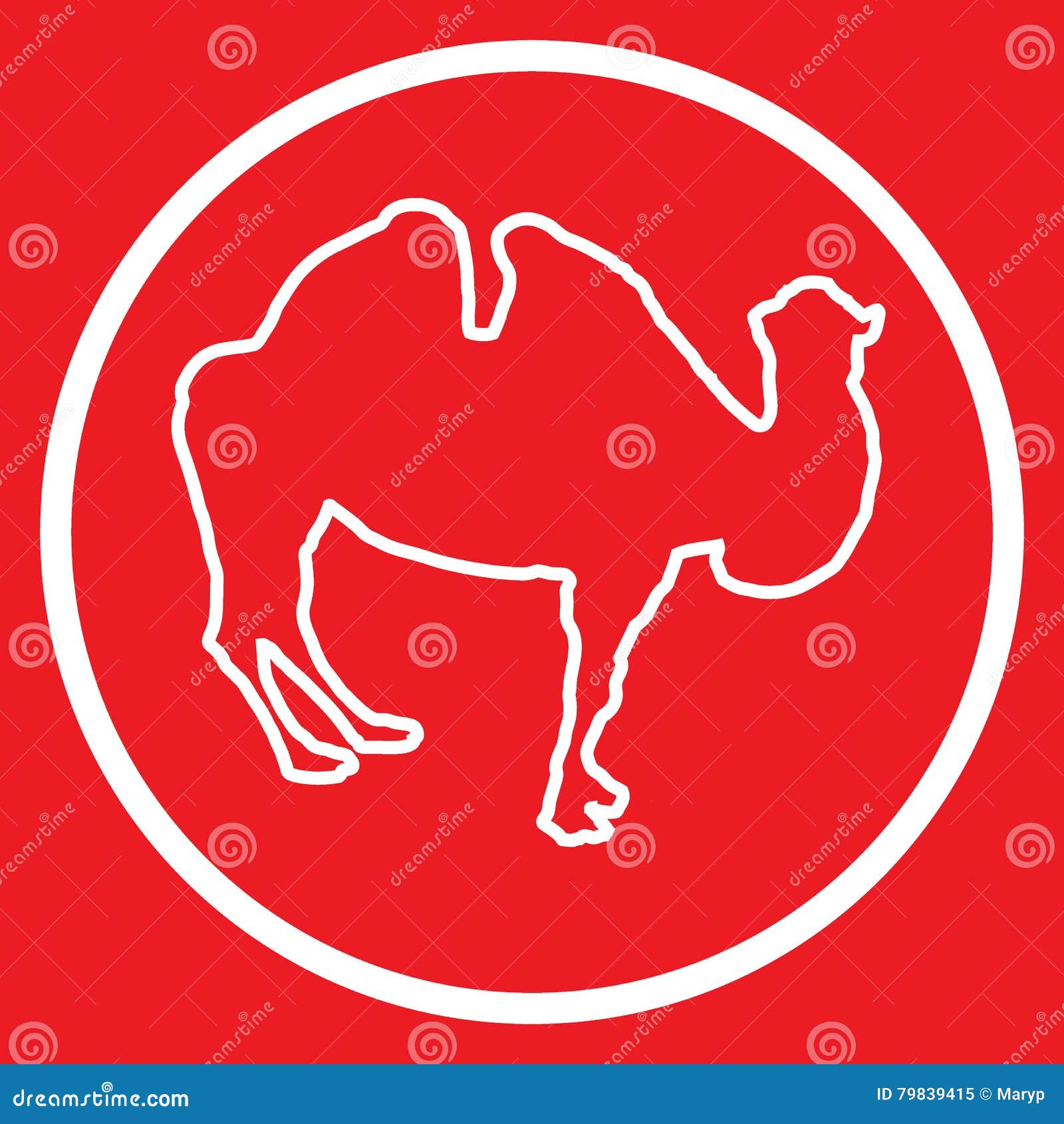 Camel icon stock vector. Illustration of animal, design - 79839415