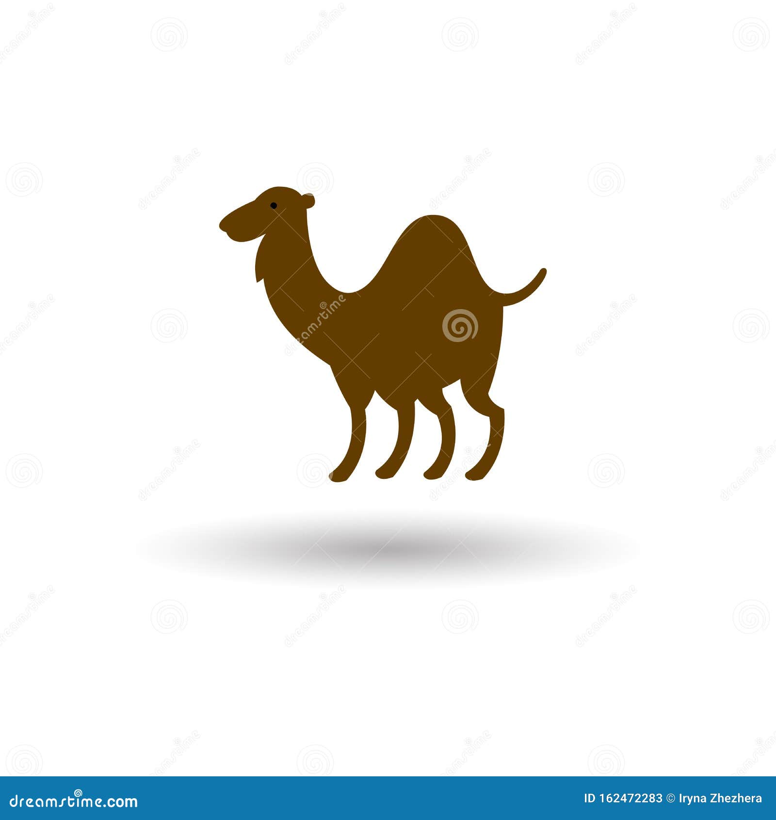 Camel Icon. Vector Concept Illustration Isolated on White Stock ...