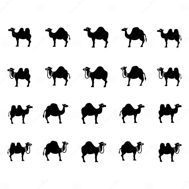 Camel Icon Vector Design Template Basic RGB Stock Illustration ...