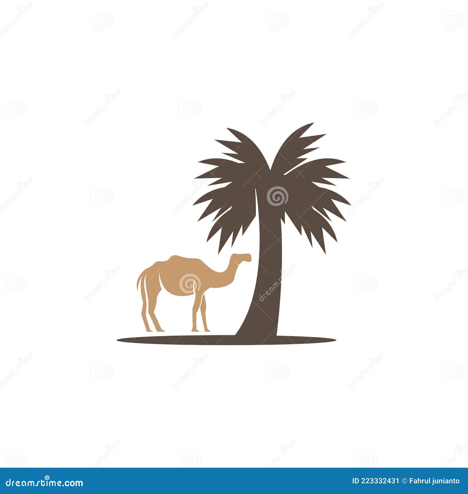Camel Icon Vector Template Illustration Stock Vector - Illustration of ...