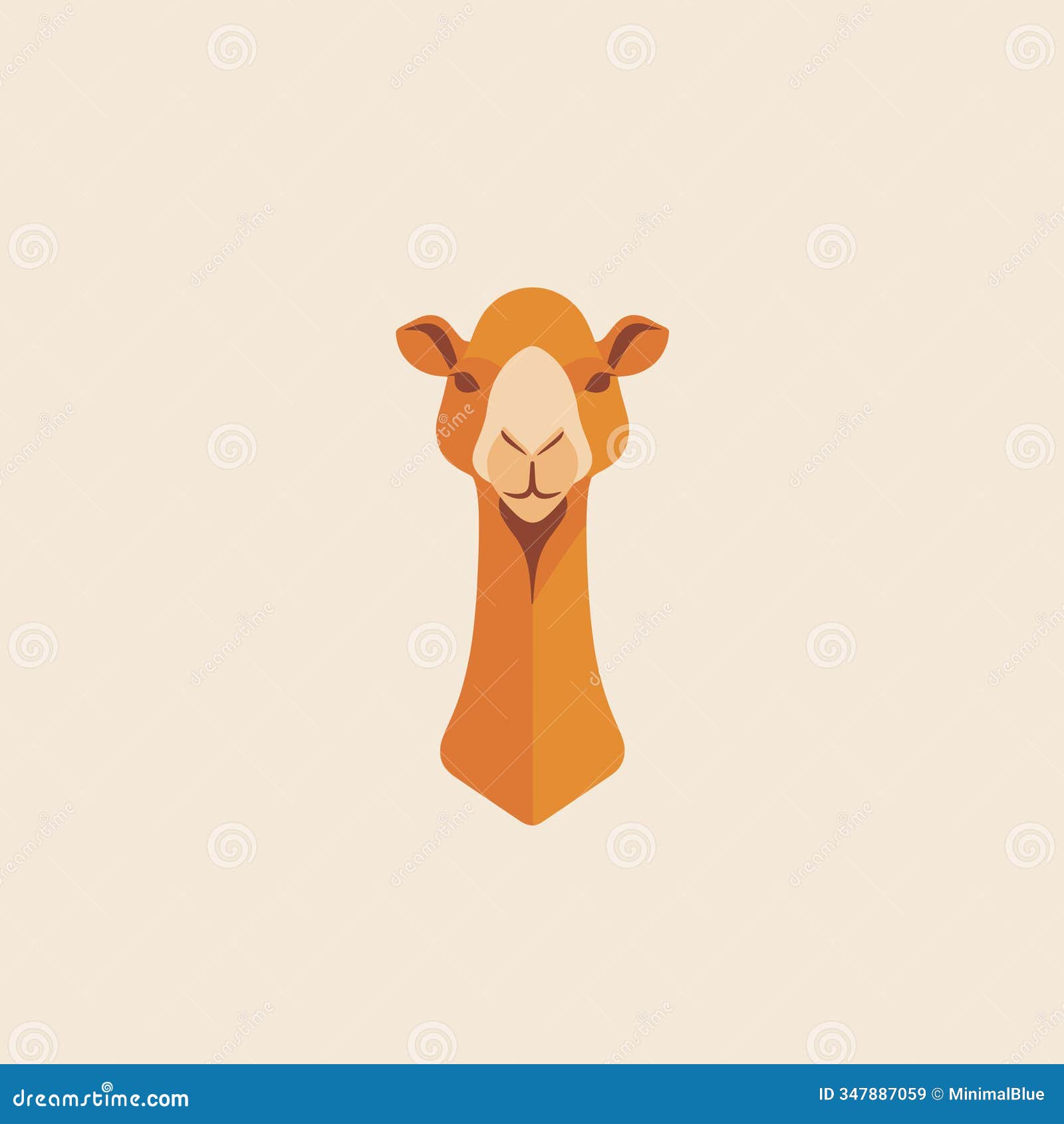 Camel Illustration with a Simple and Modern Design Stock Vector ...