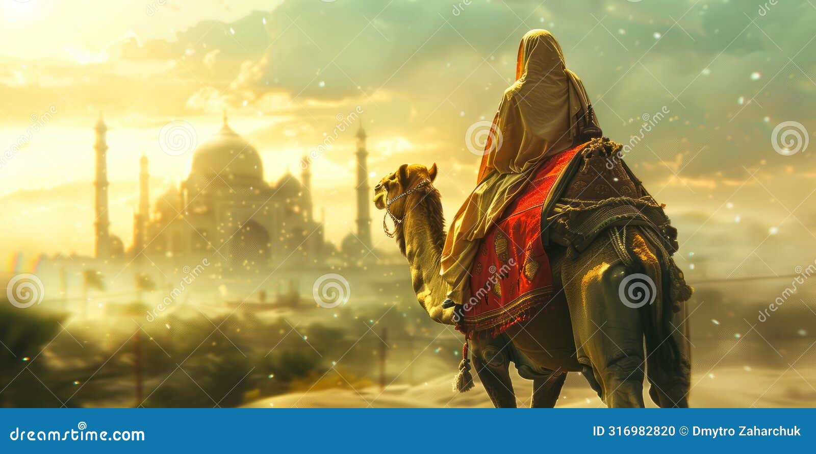 Camel and Its Rider, Symbolizing the Journey of the Prophet Ibrahim ...