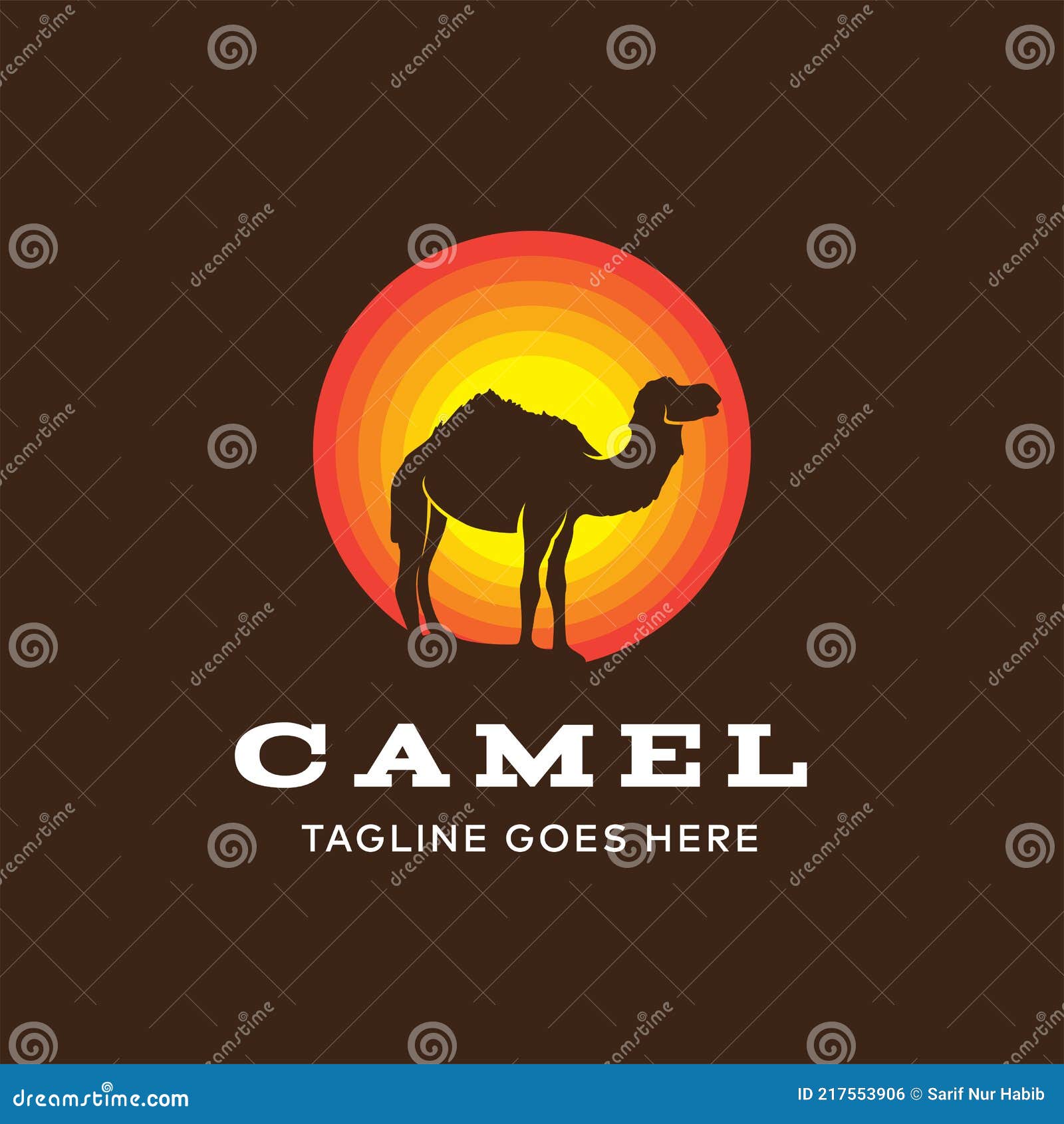 Camel Logo Design Template stock vector. Illustration of abstract ...