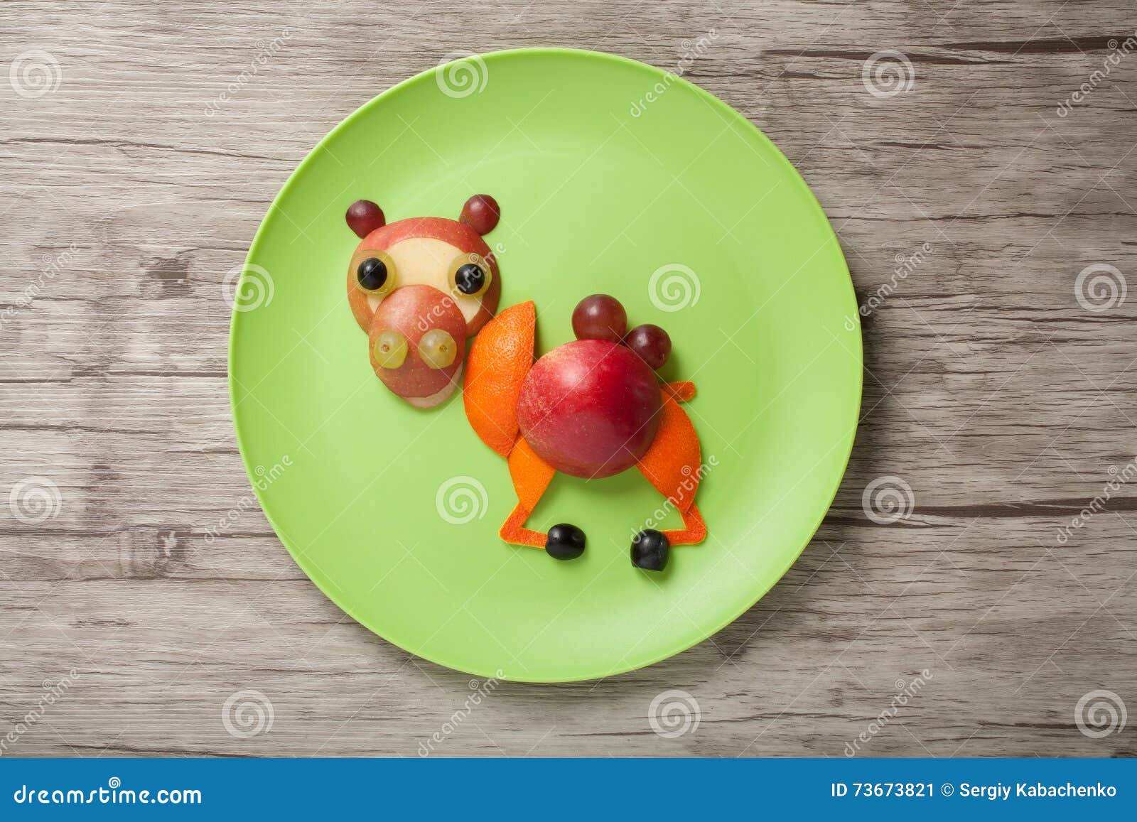 Camel made of fruits stock image. Image of food, board - 73673821
