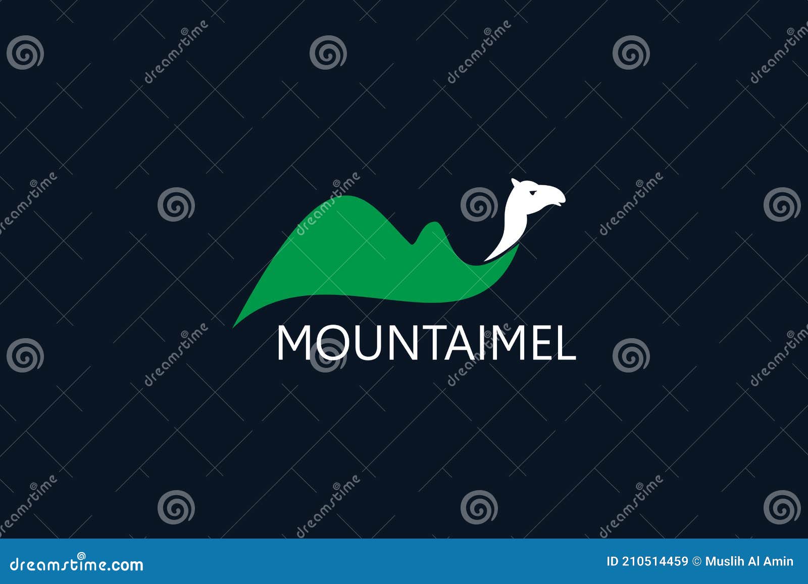 Camel Mountain Logo stock vector. Illustration of identity - 210514459