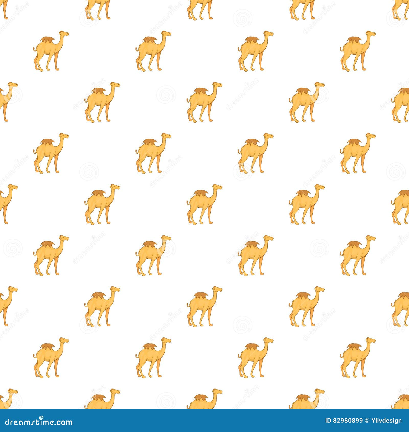 Camel Pattern, Cartoon Style Stock Vector - Illustration of fabric ...